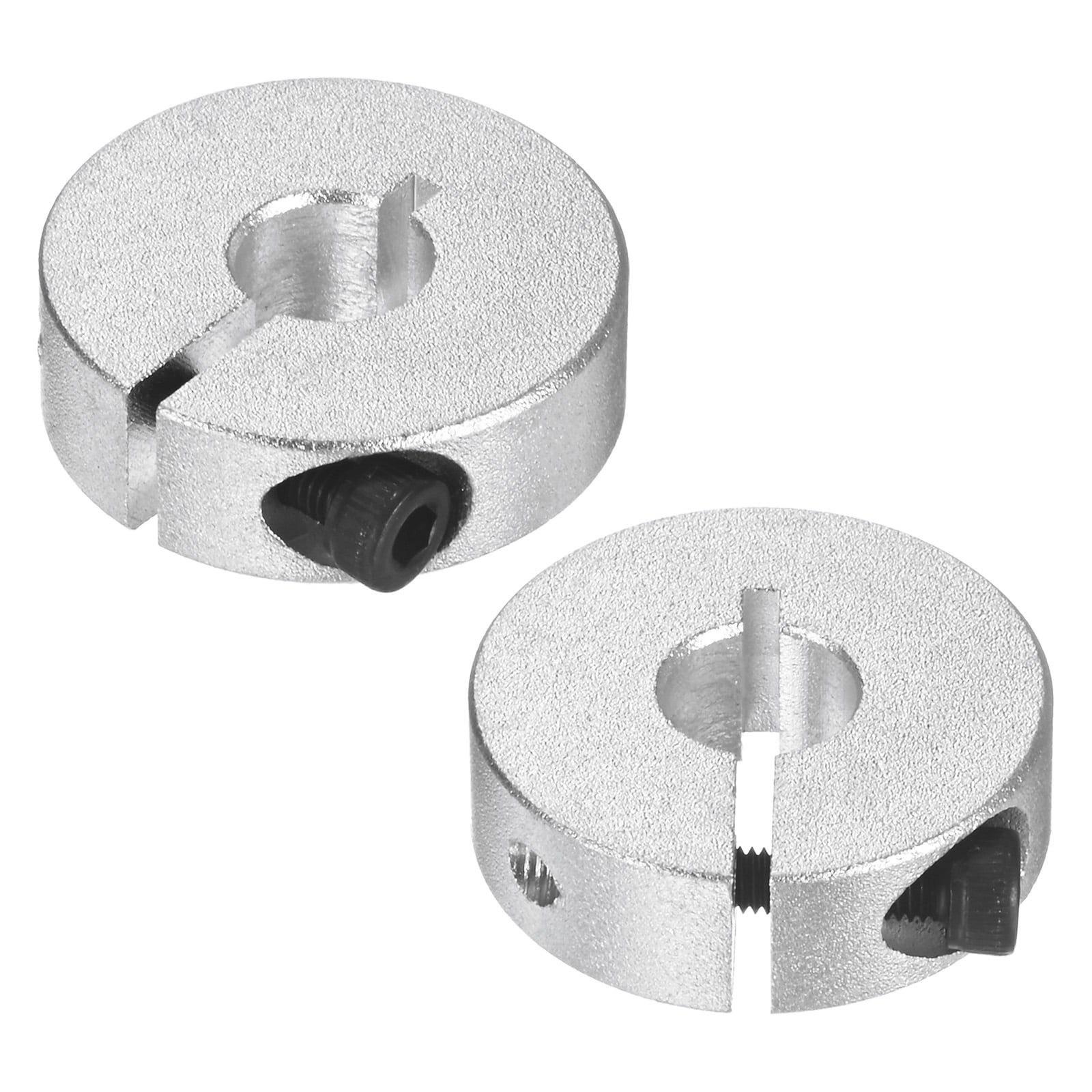Uxcell 2-Pack Single Split Shaft Collar 8mm Bore 25mm OD, 8mm Thickness ...