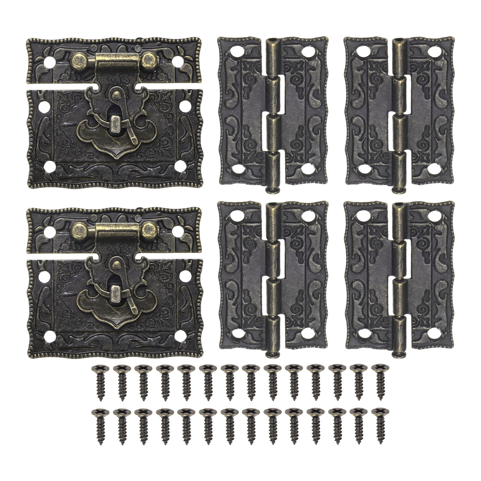 Uxcell 2-Pack Small Door Hinges, 2in (51mm) Alloy Interior Folding Butt ...