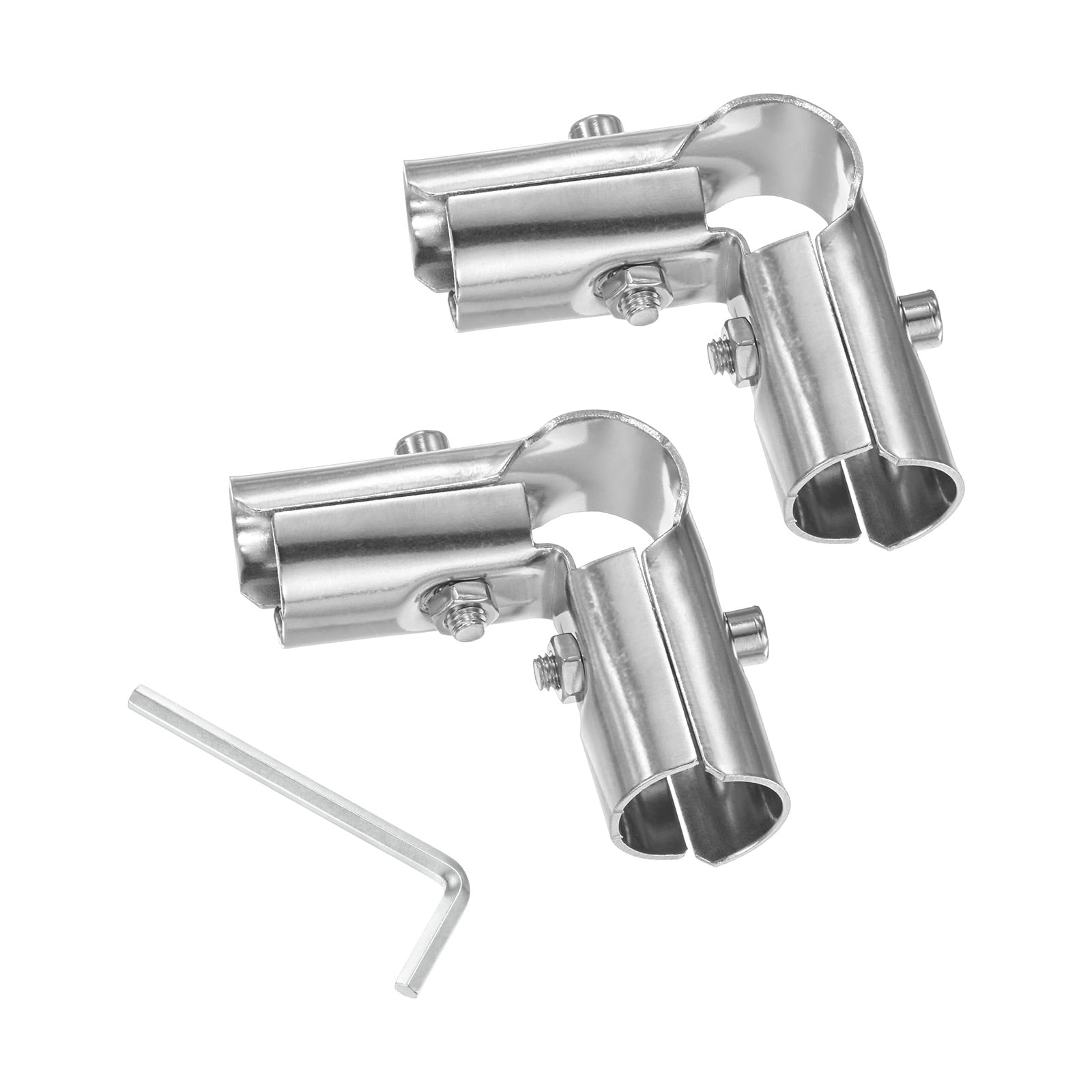 Uxcell 2-Pack Structural Pipe Connector, 90 Degree 3 Way Pipe Clamp ...