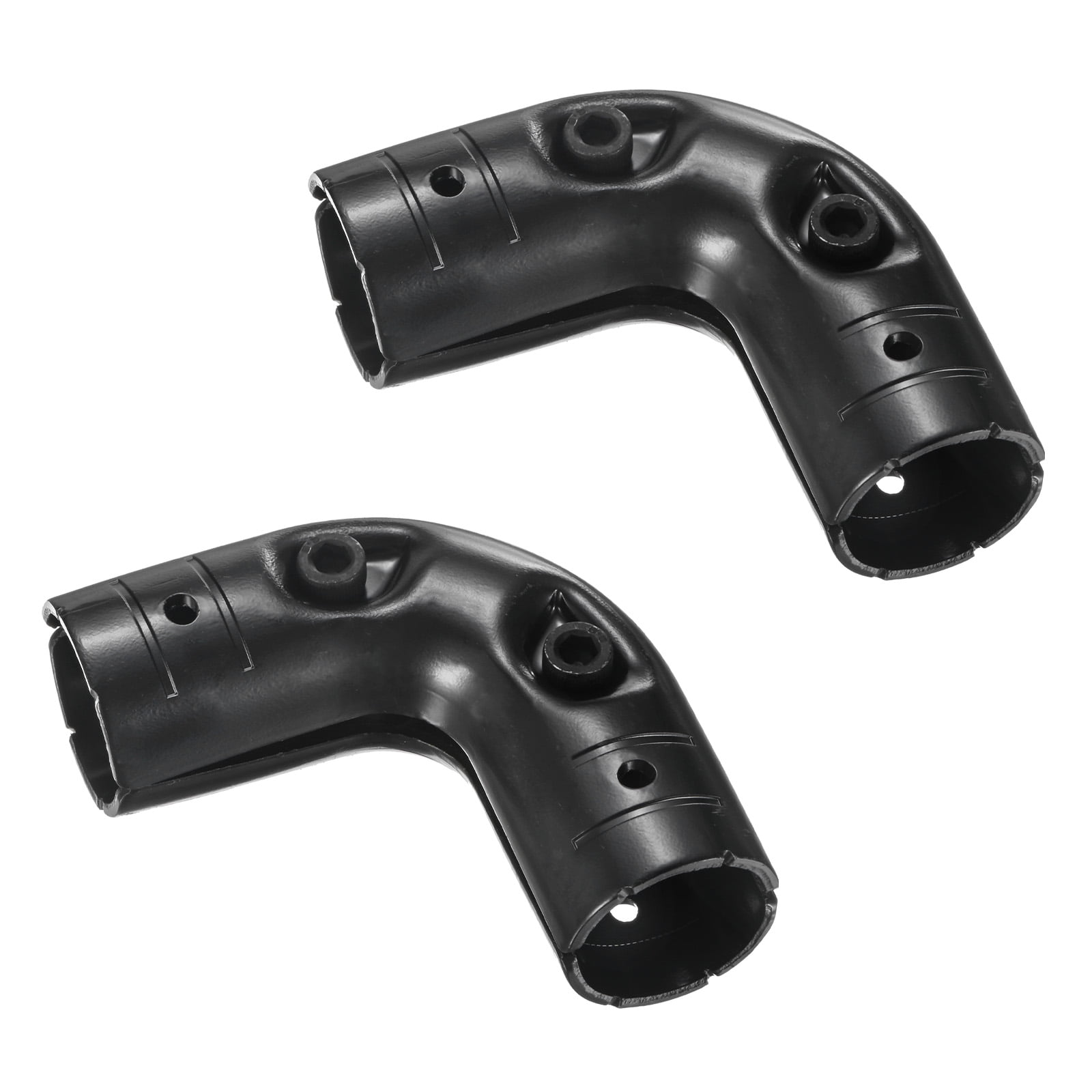 Uxcell 2-Pack Structural Pipe Connector, Elbow Connector Steel Pipe ...