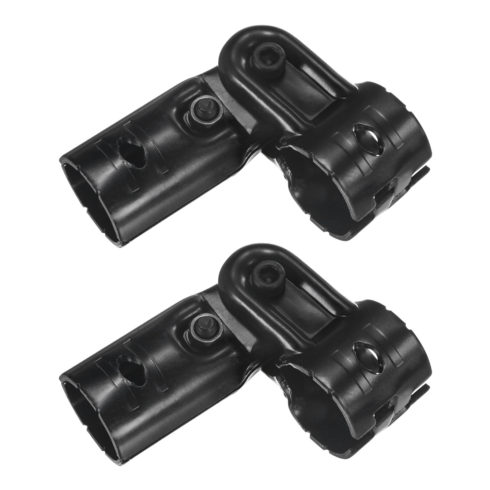 Uxcell 2-Pack Structural Pipe Connector, Tee Adjustable Fence Clamp ...