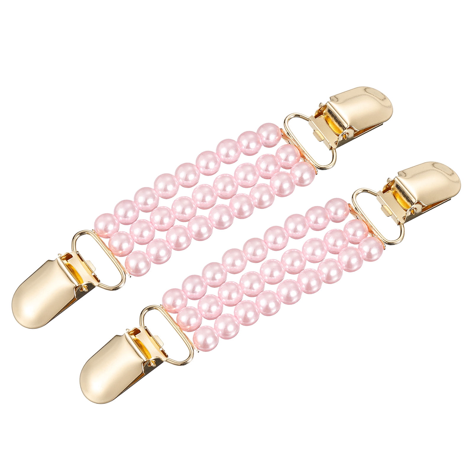 Uxcell 2 Pack Sweater Clips Cardigan Clips Faux Pearl Dress Clips Back ...