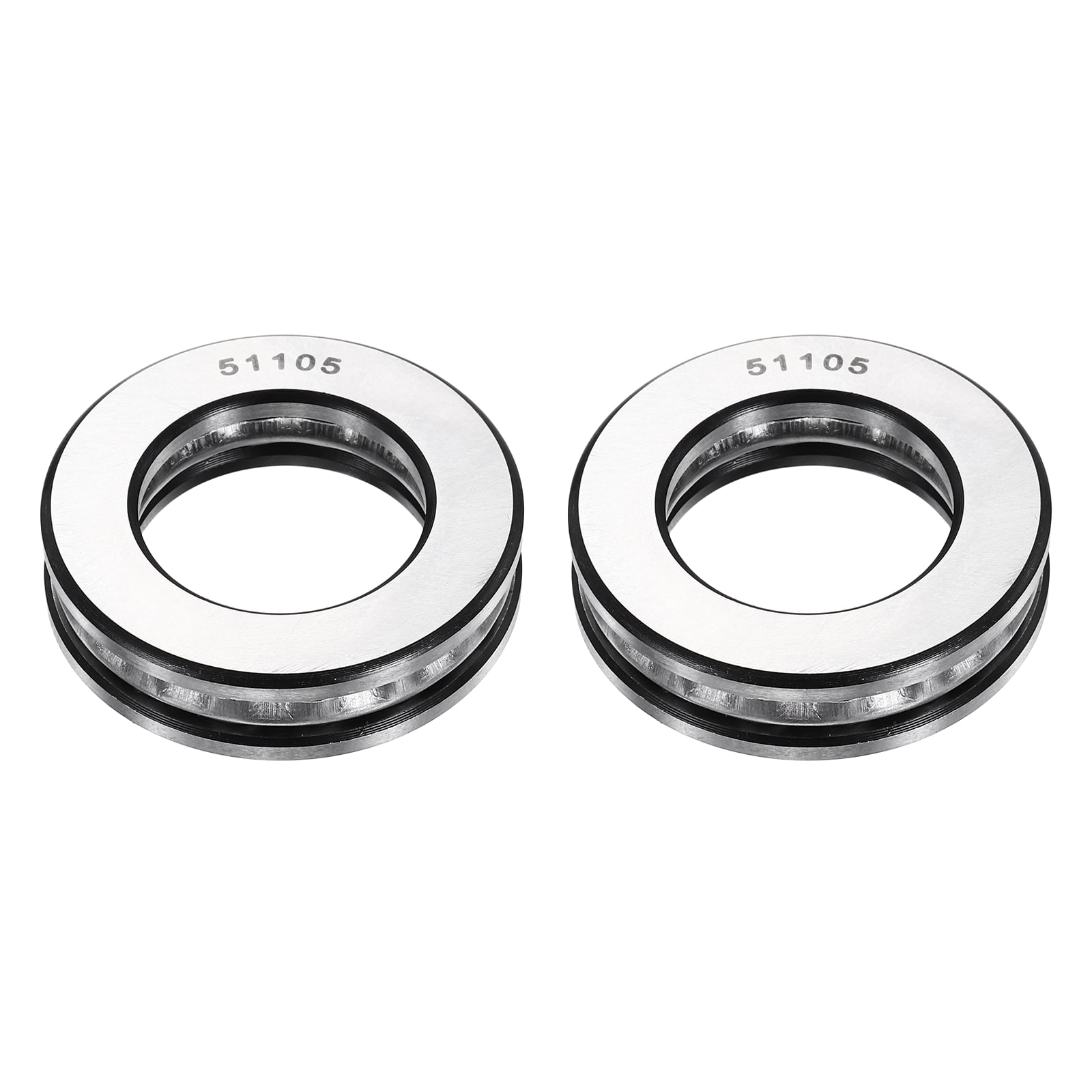 Uxcell 2 Pack Thrust Ball Bearings, 25mm Bore 42mm OD 11mm Thick 51105 ...