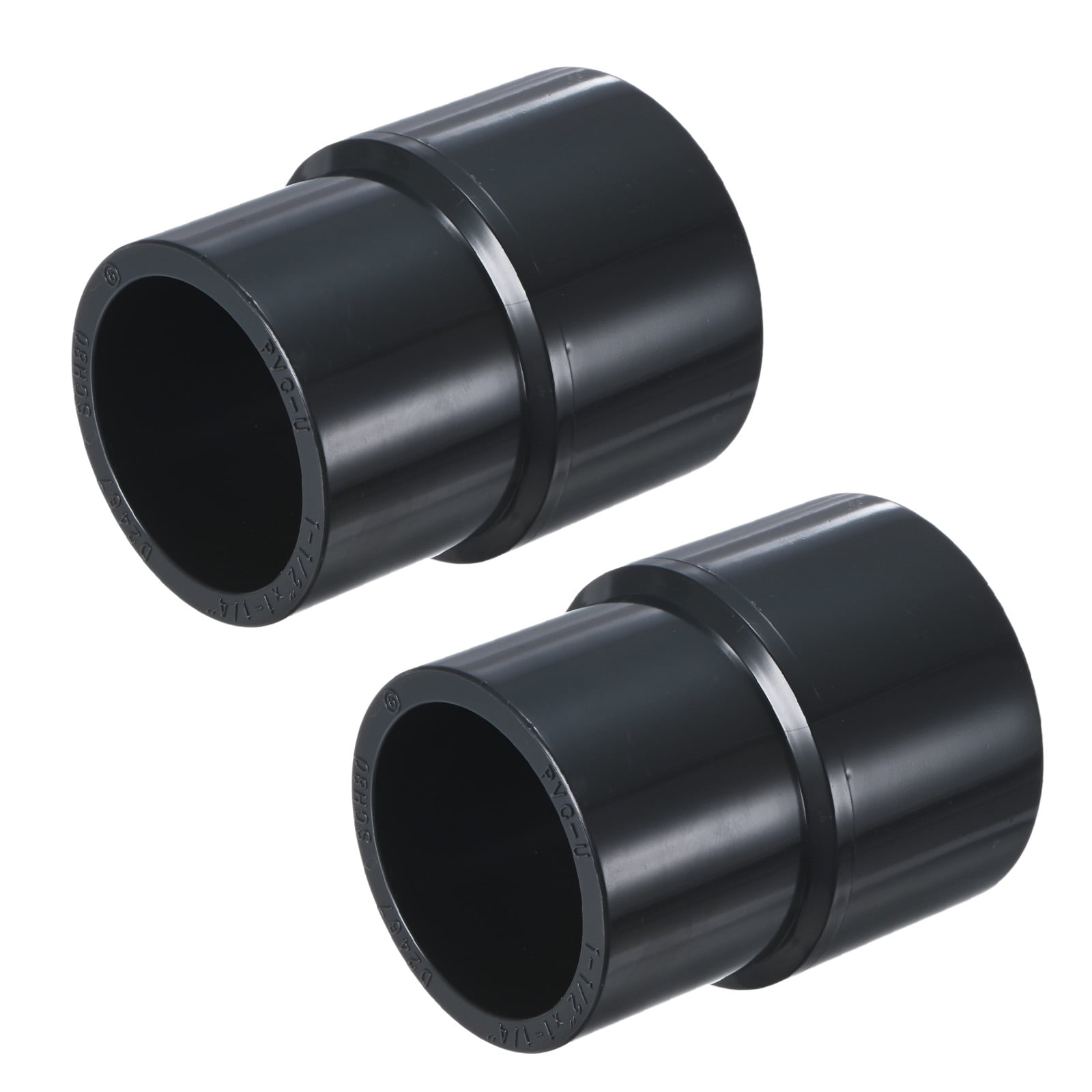 Uxcell 2-Pack UPVC Reducer Pipe Fitting, 1-1/2"*1-1/4" Reducing ...