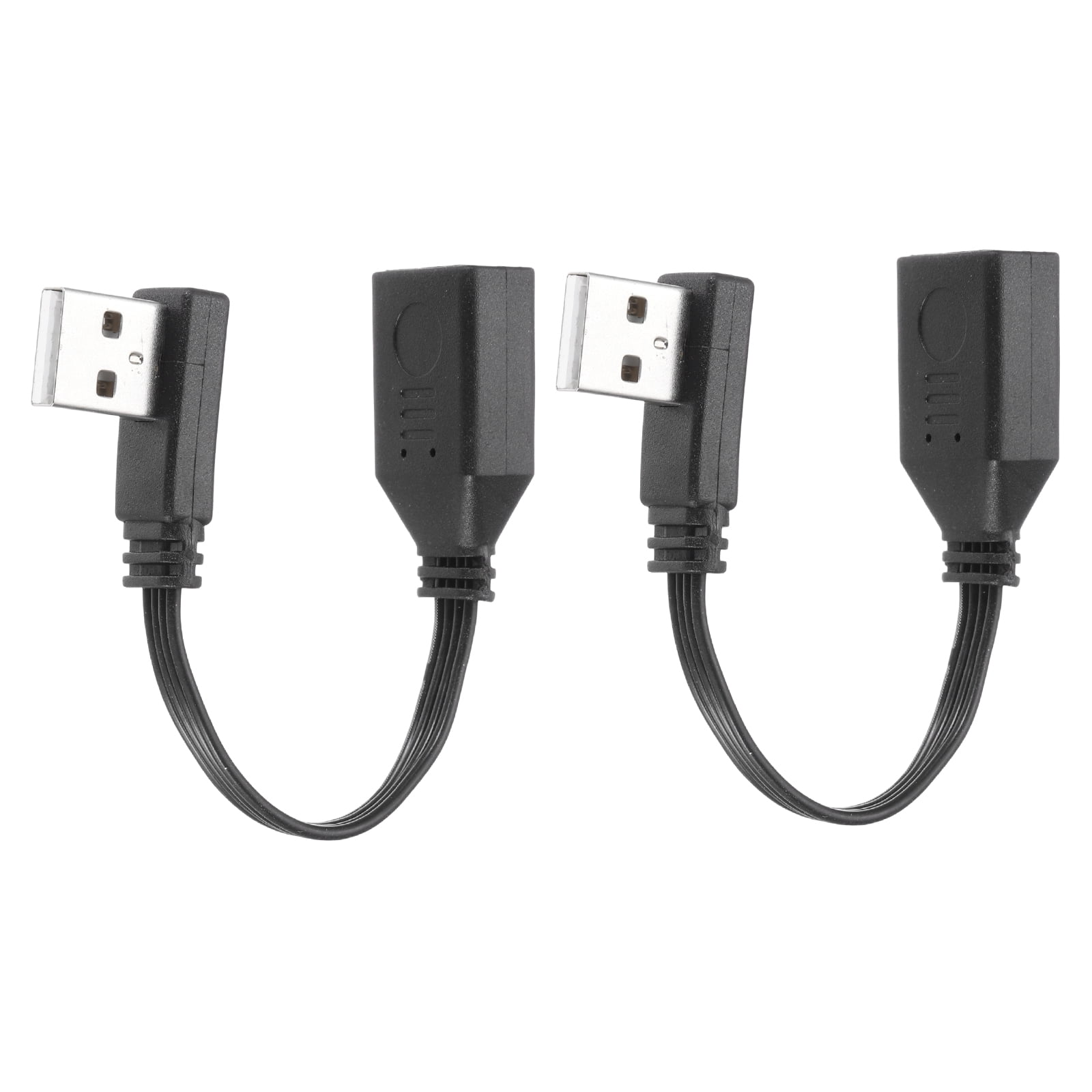 Uxcell 2 Pack USB2.0 Extension Cable, 3.9 Inch 90 Degree 180 Degree ...
