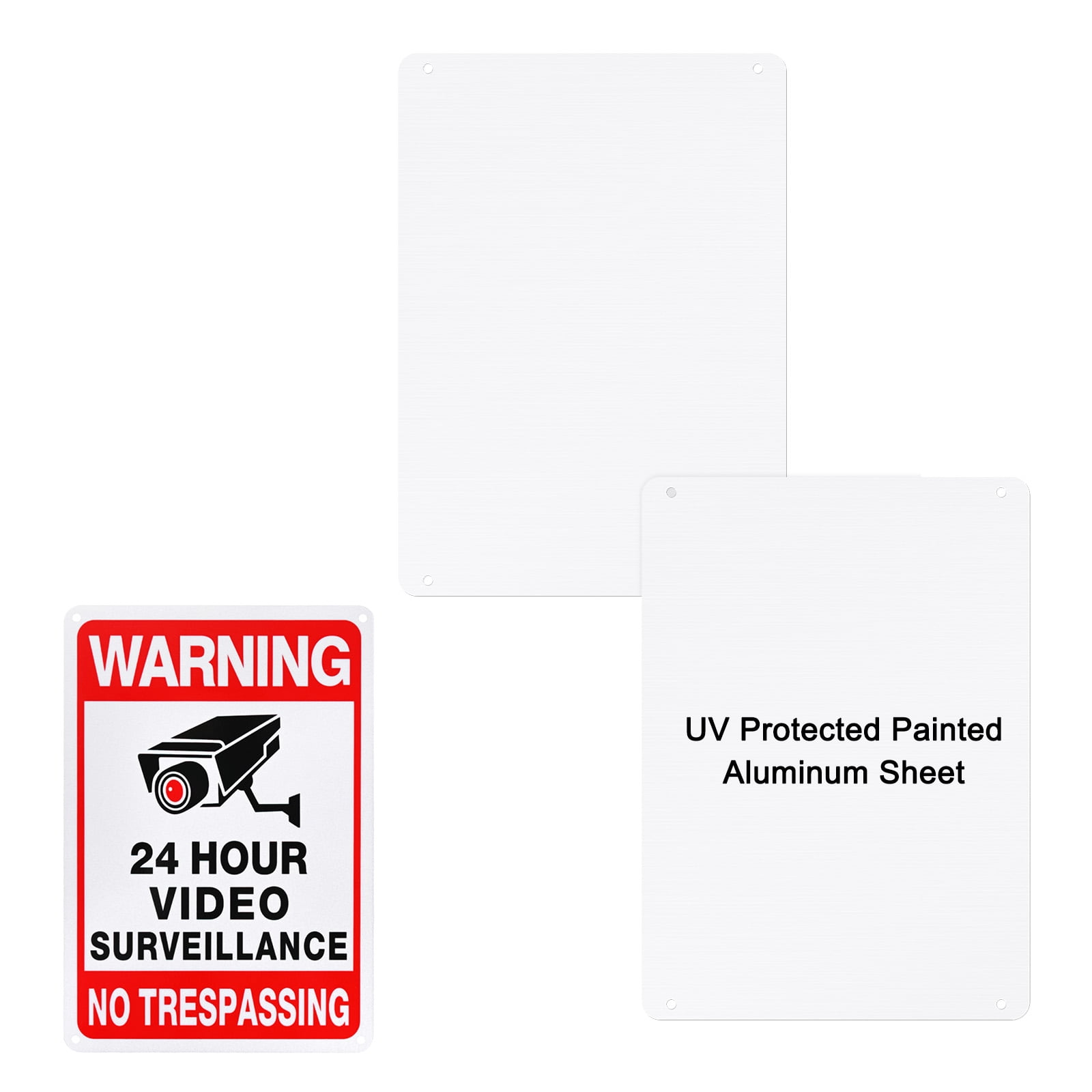 Uxcell 2-Pack White Blank Metal Signs 10x14 Inch Aluminum Blank Signs ...