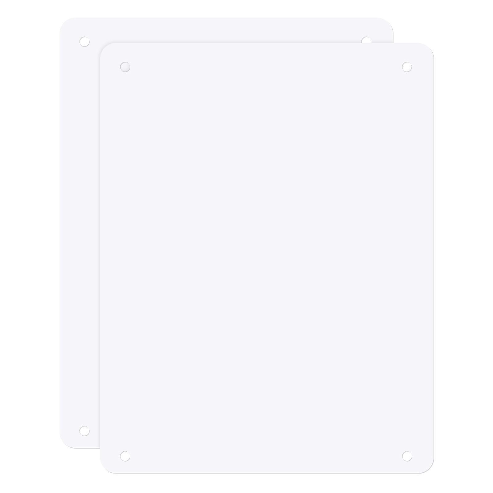 Uxcell 2-Pack White Blank Metal Signs 11x14 Inch Sublimation Aluminum ...