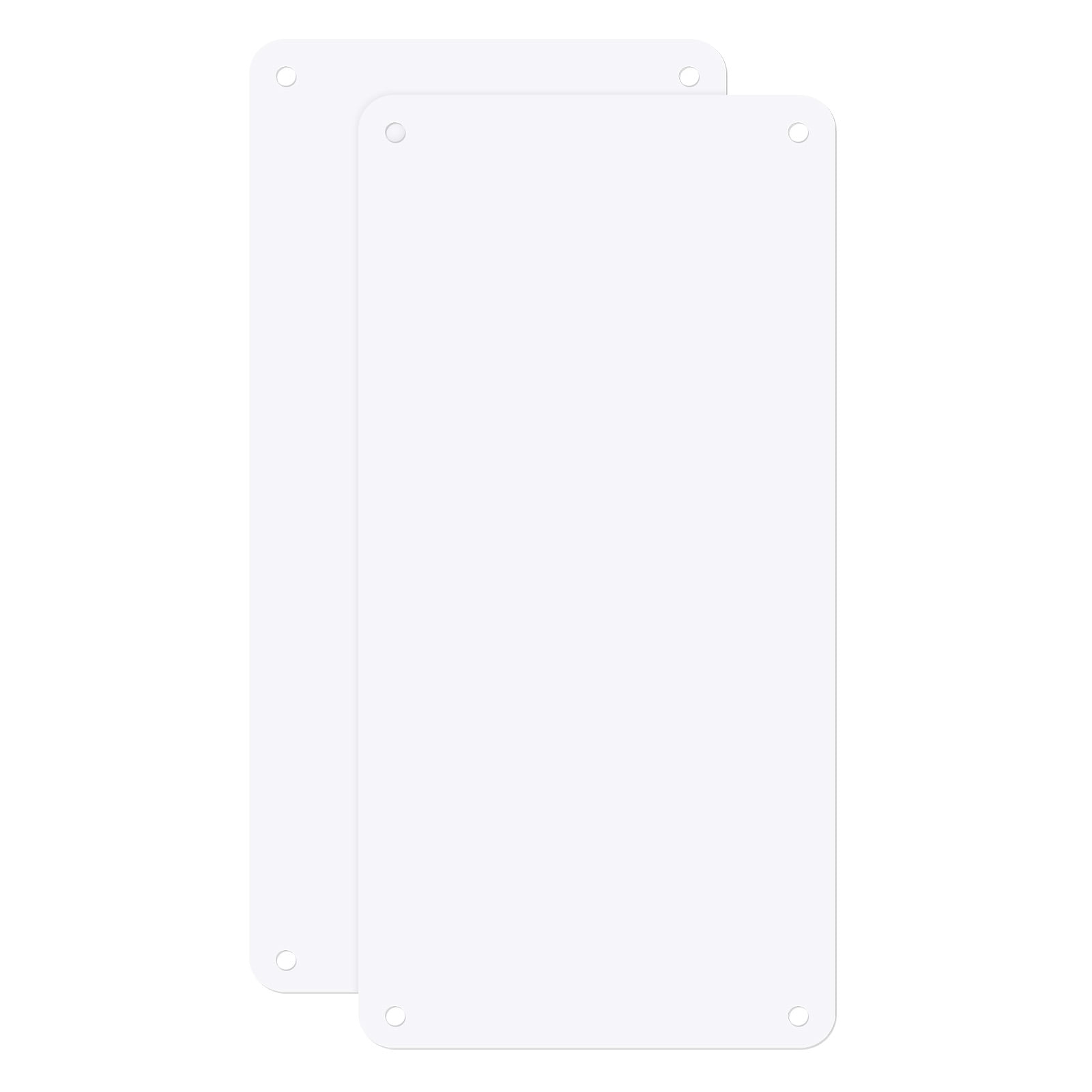 Uxcell 2-Pack White Blank Metal Signs 4x8 Inch Sublimation Aluminum ...