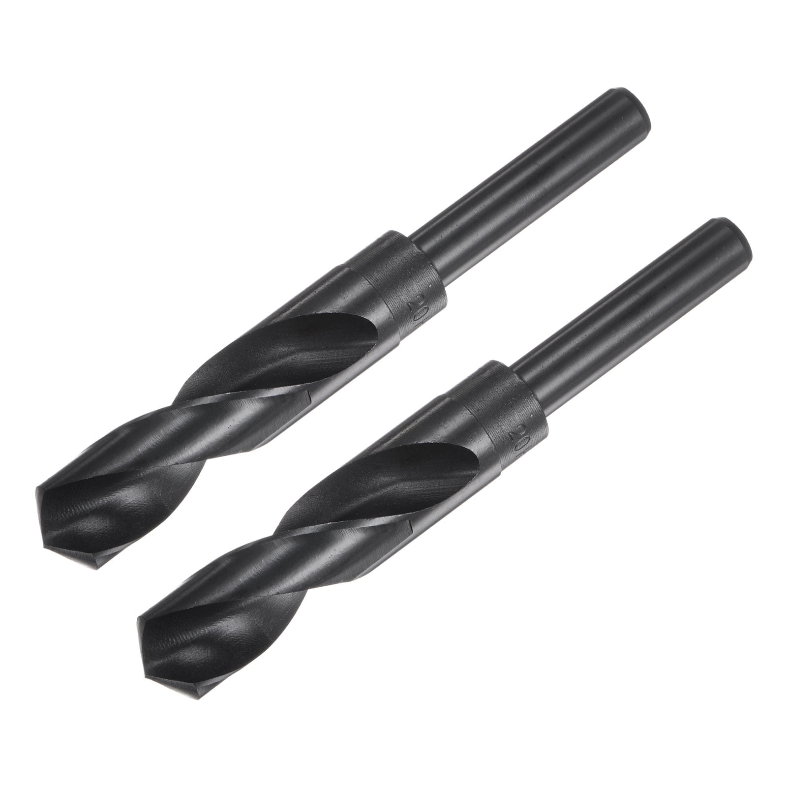 Uxcell 2 Packs 20mm Black Oxide High Speed Steel HSS 9341 1/2" Reduced ...
