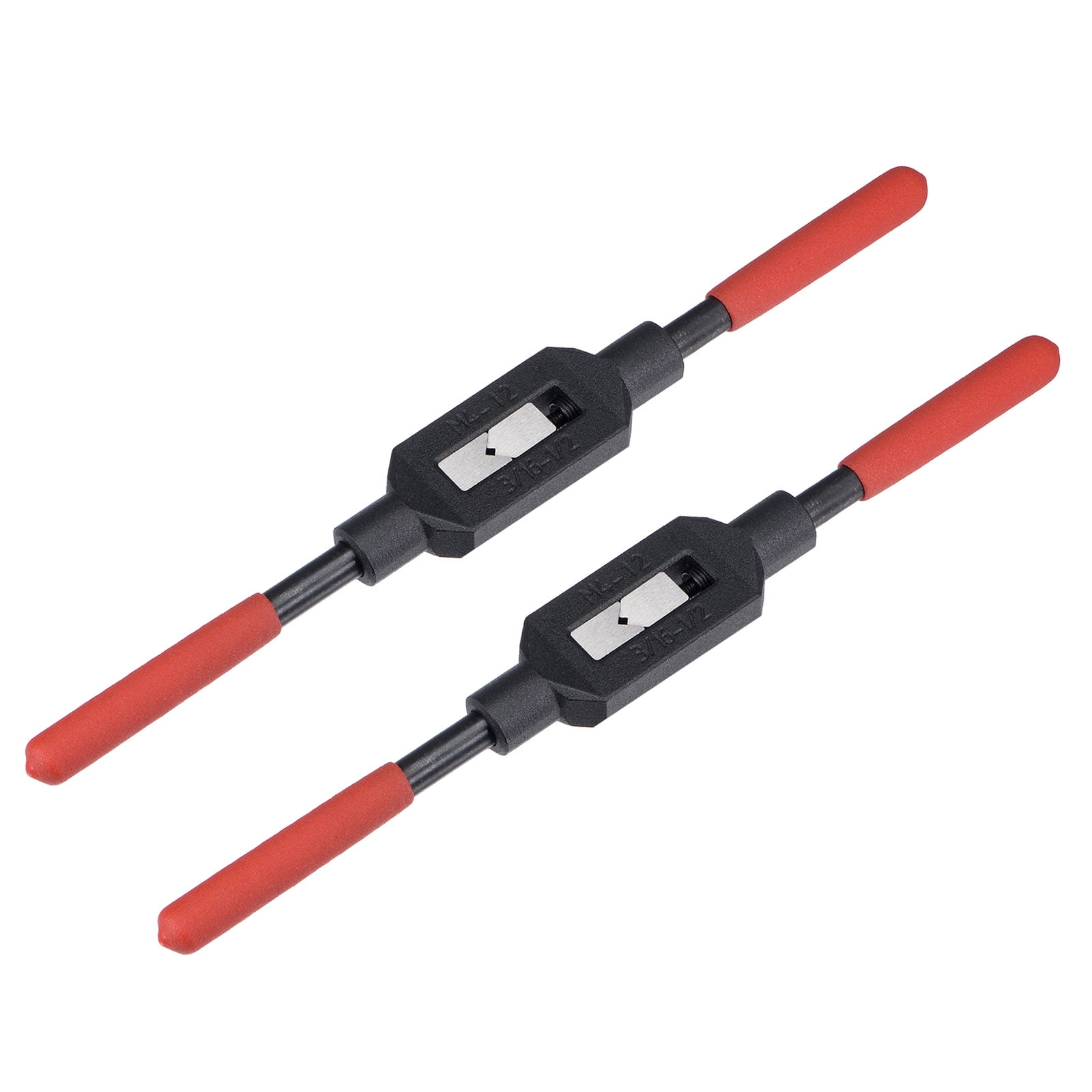 Uxcell 2 Packs 3/16"-1/2" / Metric M4-M12 Adjustable Tap Wrench Handle ...
