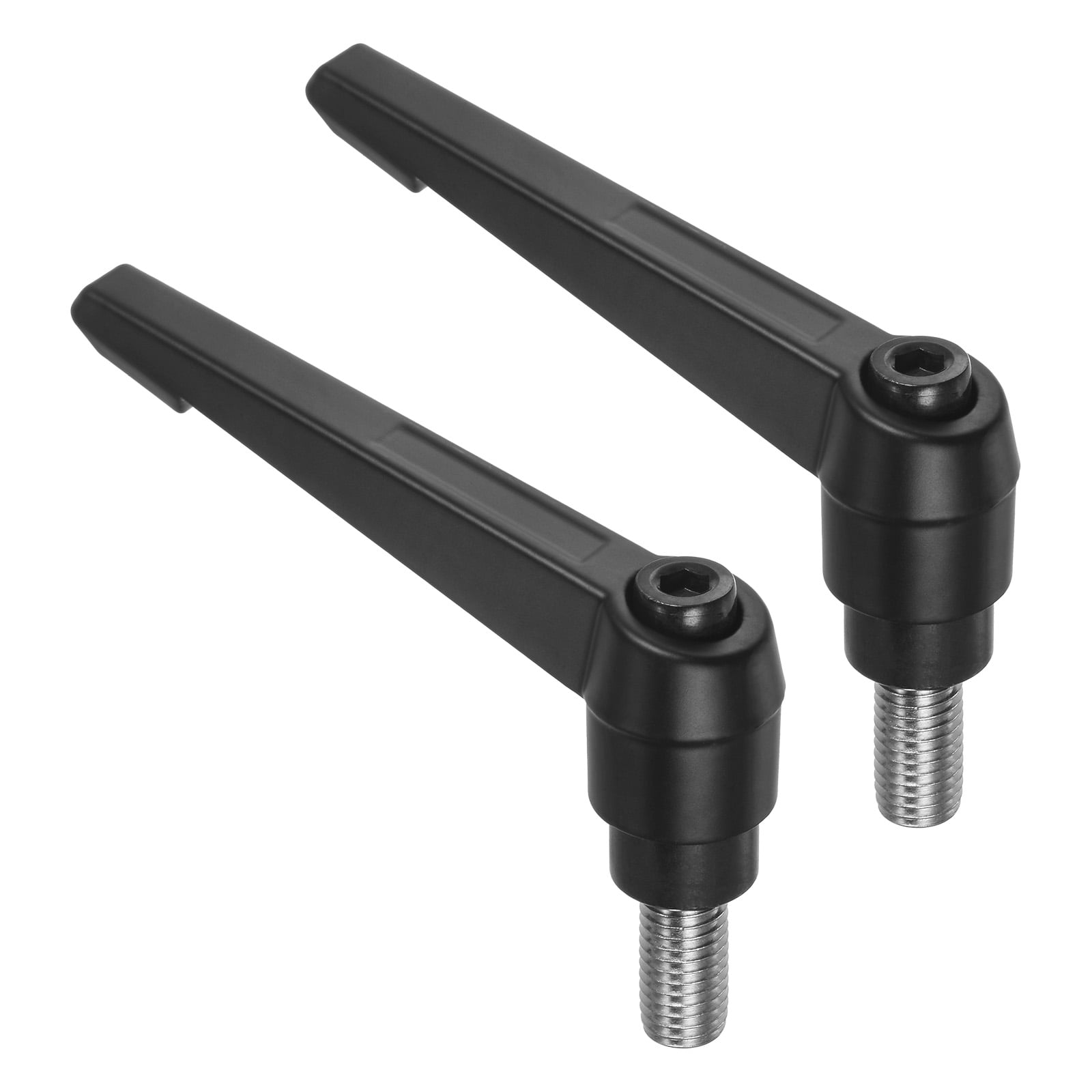 Uxcell 2 Packs M12 x 25mm 304 Stainless Steel Male Thread Adjustable Clamping Lever Handles ...