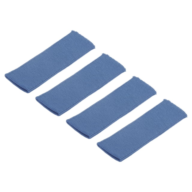 Uxcell 2 Pair Elastic Cuffs Ribbed Trims Cotton Fabric Knit Rib Stretch ...