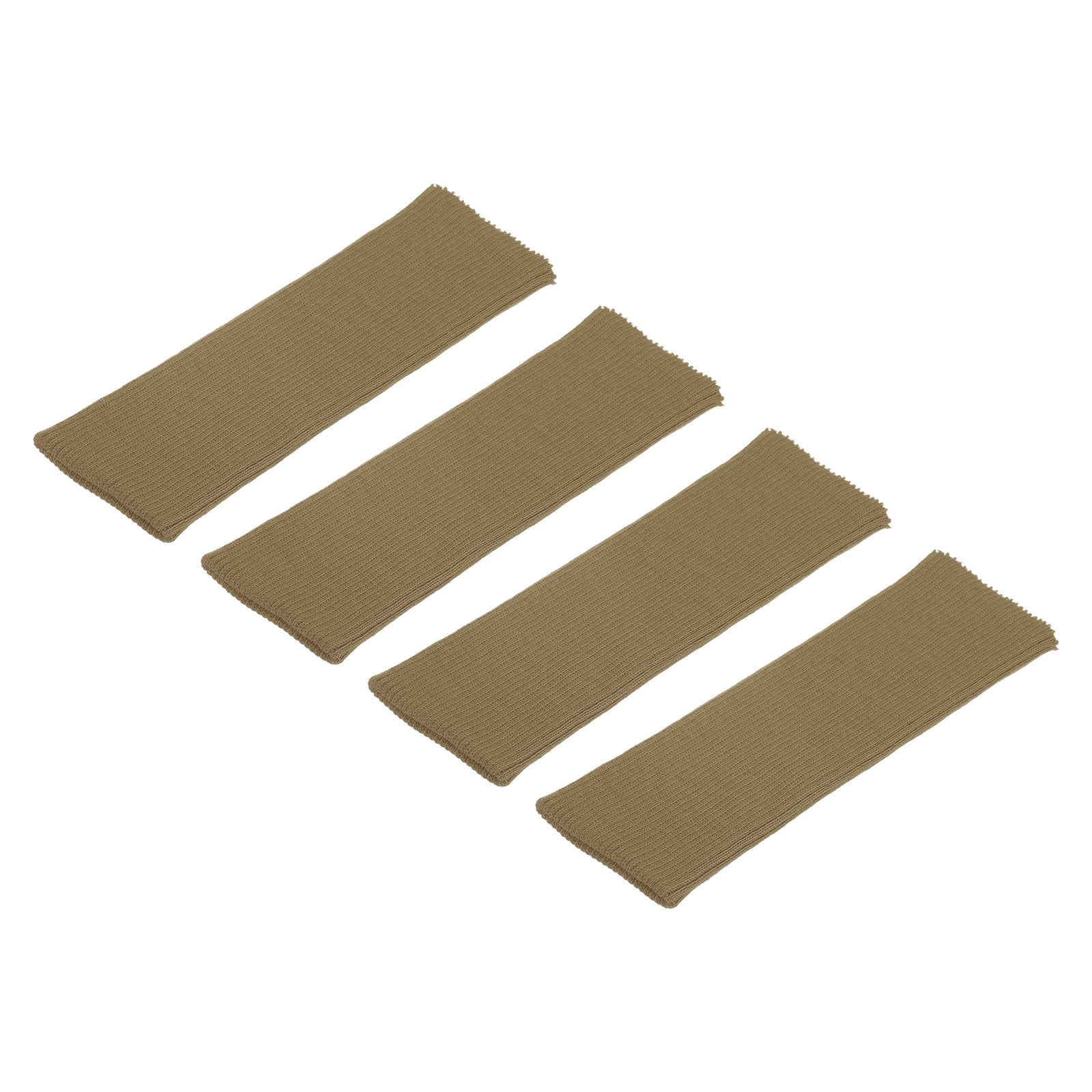 Uxcell 2 Pair Elastic Cuffs Ribbed Trims Cotton Fabric Knit Rib Stretch ...