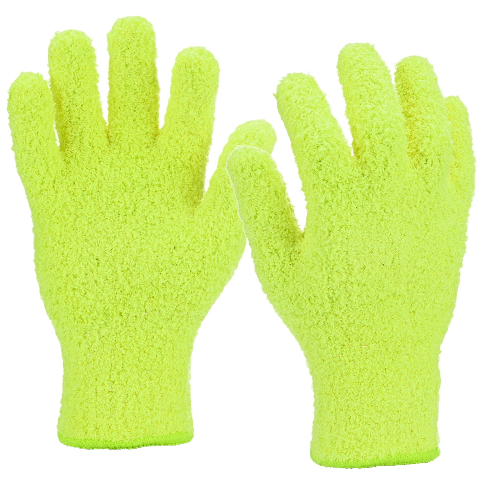 Uxcell 2-Pair Microfiber Dusting Glove, 7.5x10 cm/3x3.9 Inch Reusable ...