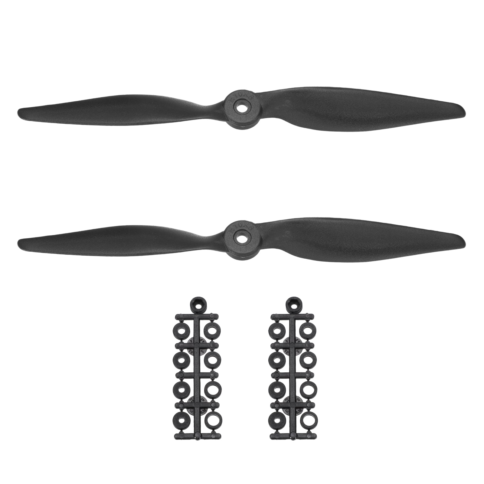 Uxcell 2 Pairs 10x5 Inch Propeller RC Propellers 2-Vane Blades Props ...