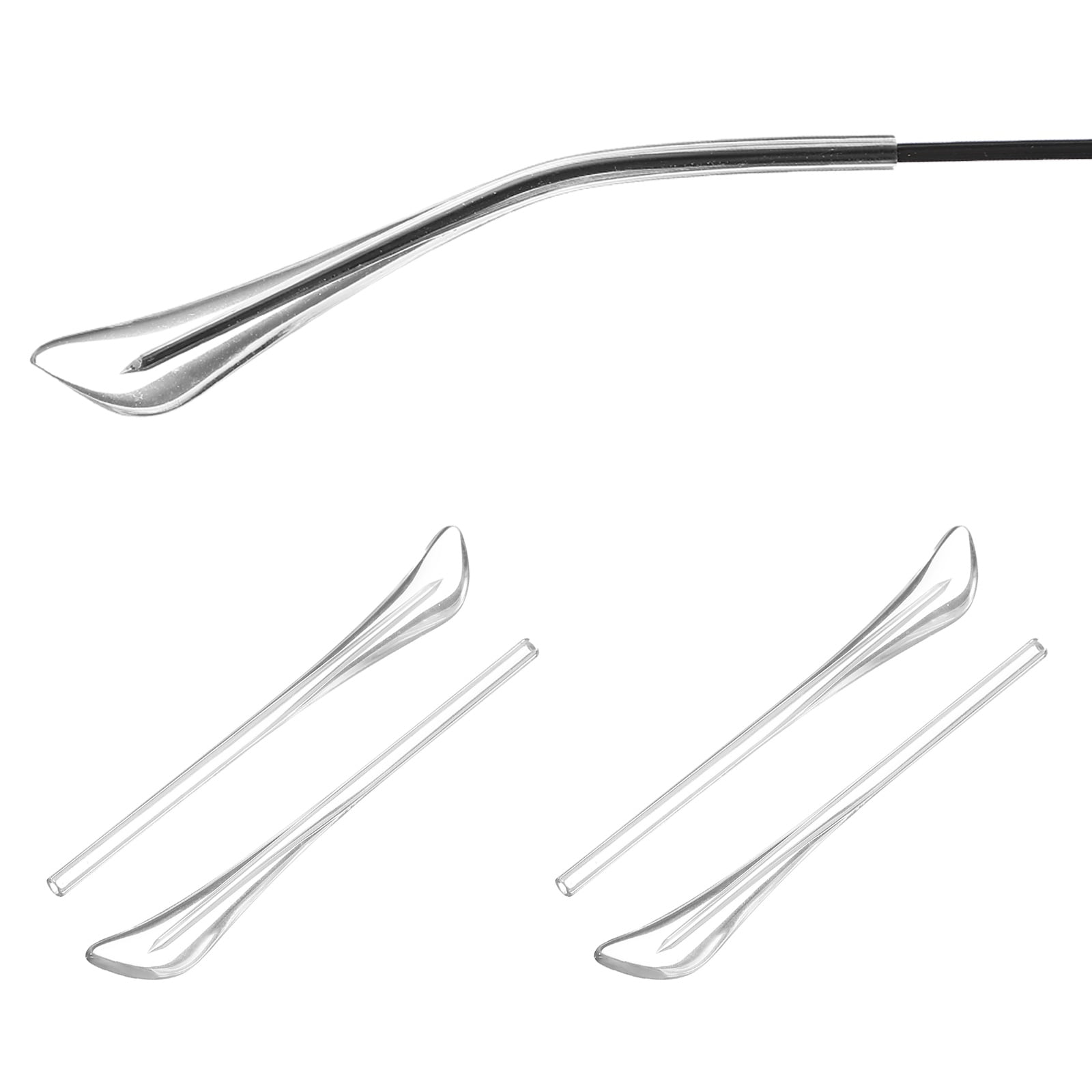 Uxcell 2 Pairs Eye Glass Replacement Temples, Plastic Anti-Slip ...