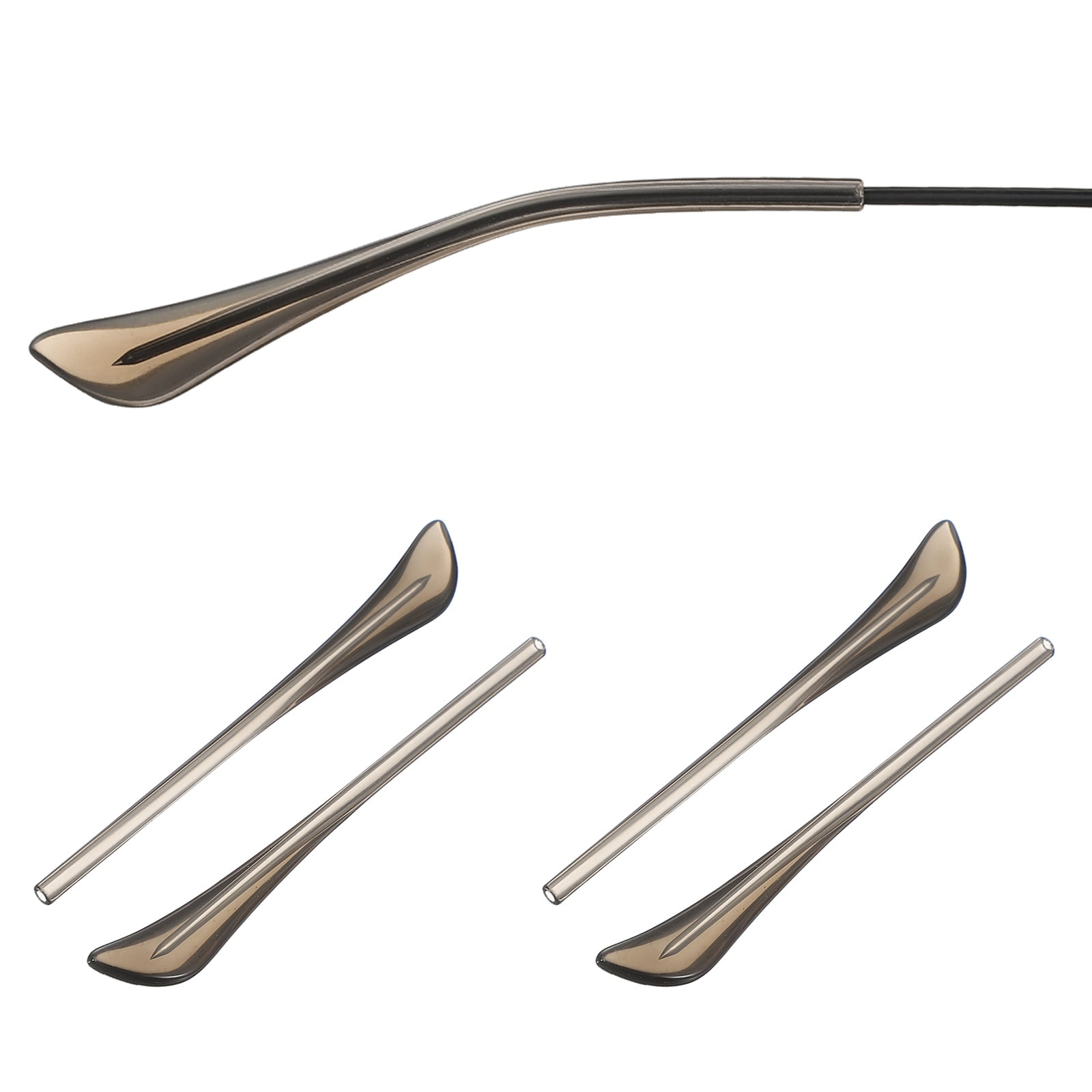 Uxcell 2 Pairs Eye Glass Replacement Temples, Plastic Anti-Slip ...