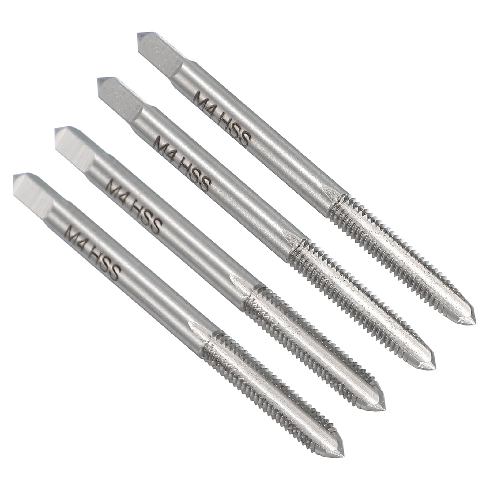 Uxcell 2 Pairs Metric Hand Tap Set, M4 x 0.7 H2 Thread Taper + Bottom ...