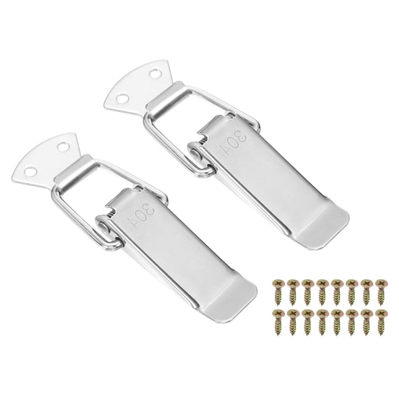 Uxcell 2 Pcs 1.26 Inch 304 Stainless Steel Spring Loaded Toggle Latch ...