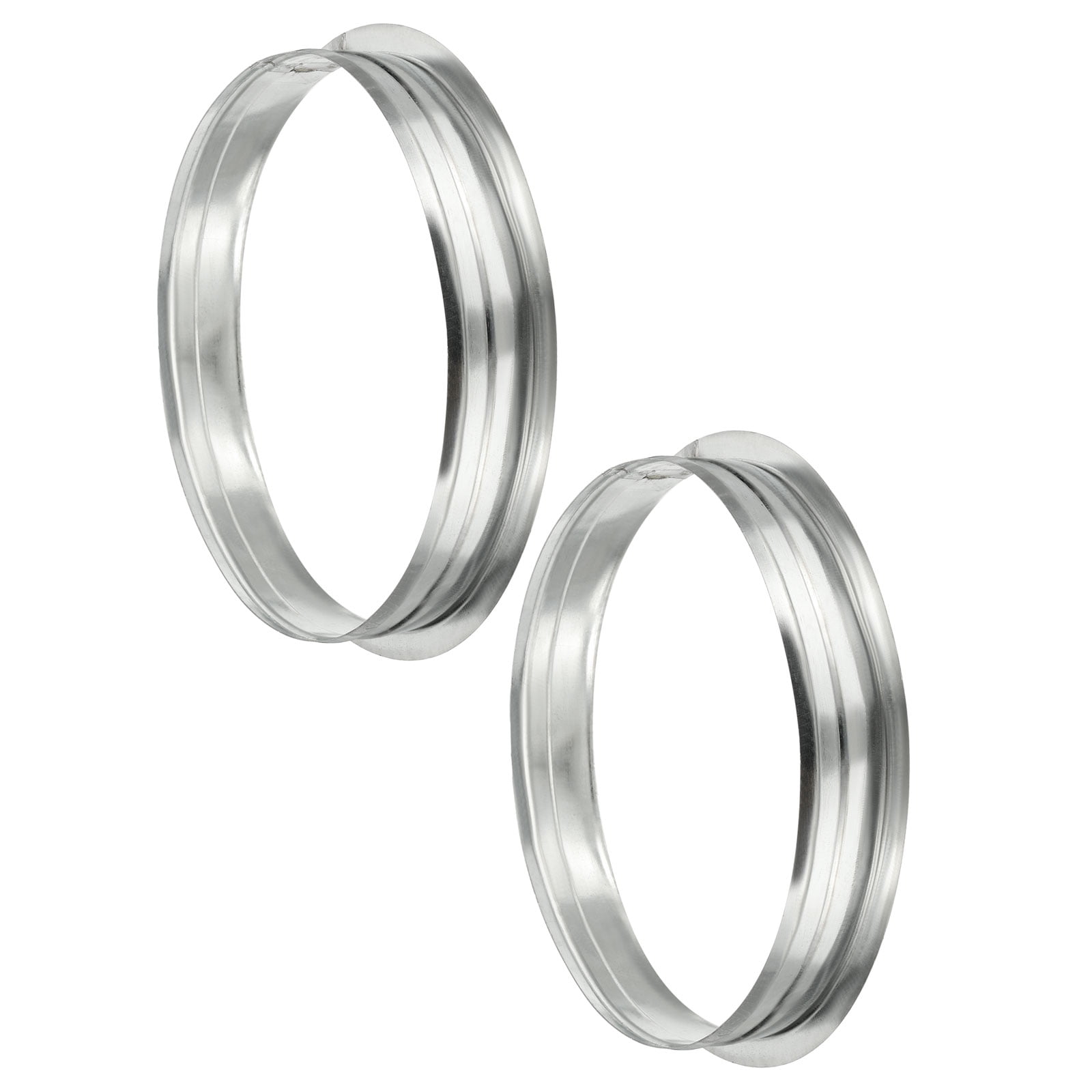 Uxcell 2 Pcs 10 Inch Duct Connector Flange, Round Galvanized Steel Air ...