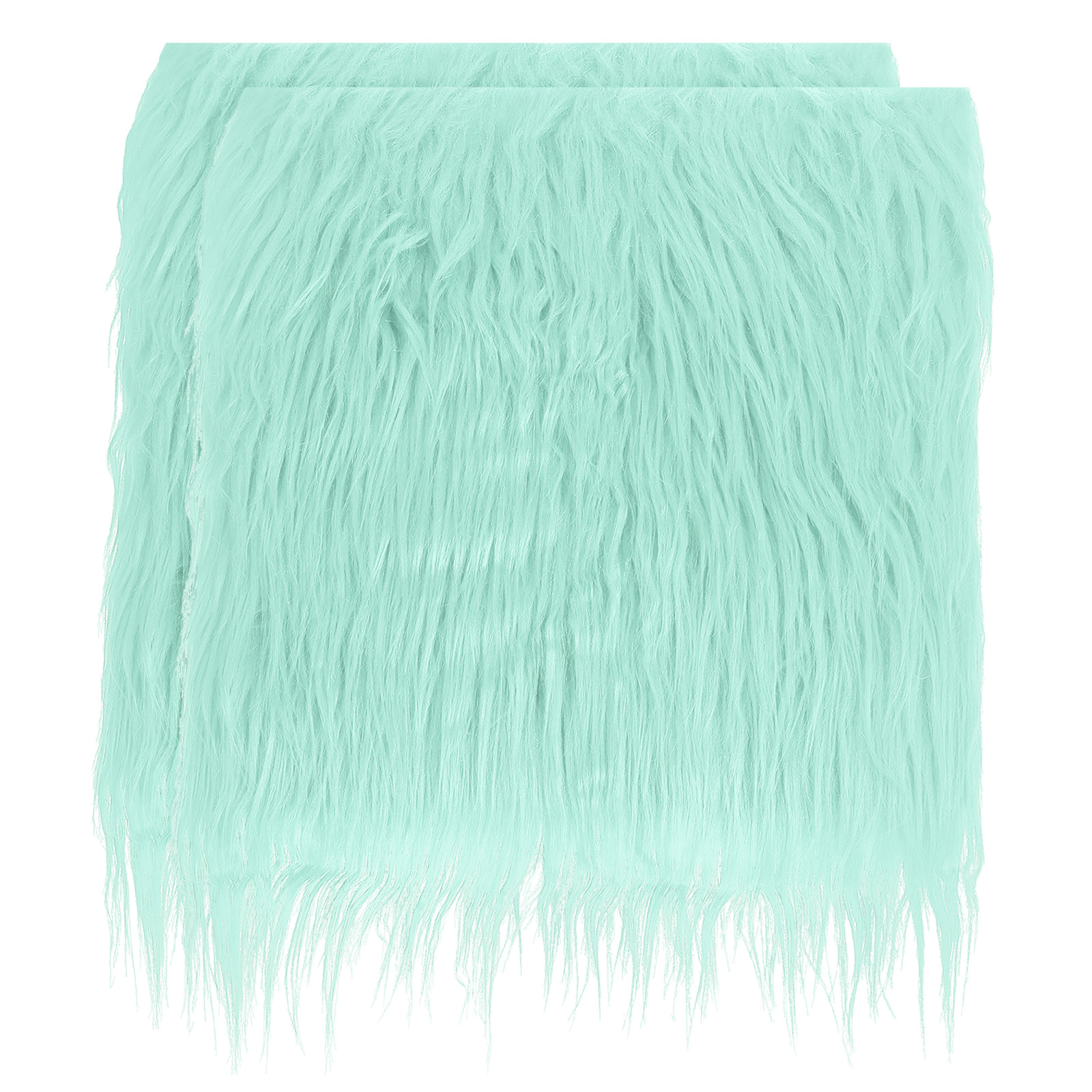 Uxcell 2 Pcs 10 x 10 Inch Plush Faux Fur Fabric Square Fluffy Faux Fur ...