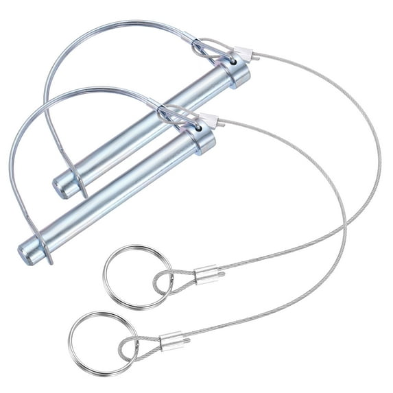 Uxcell 2 Pcs 15/32" x 3-15/16"D Shape Trailer Coupler Pins with Ear ...