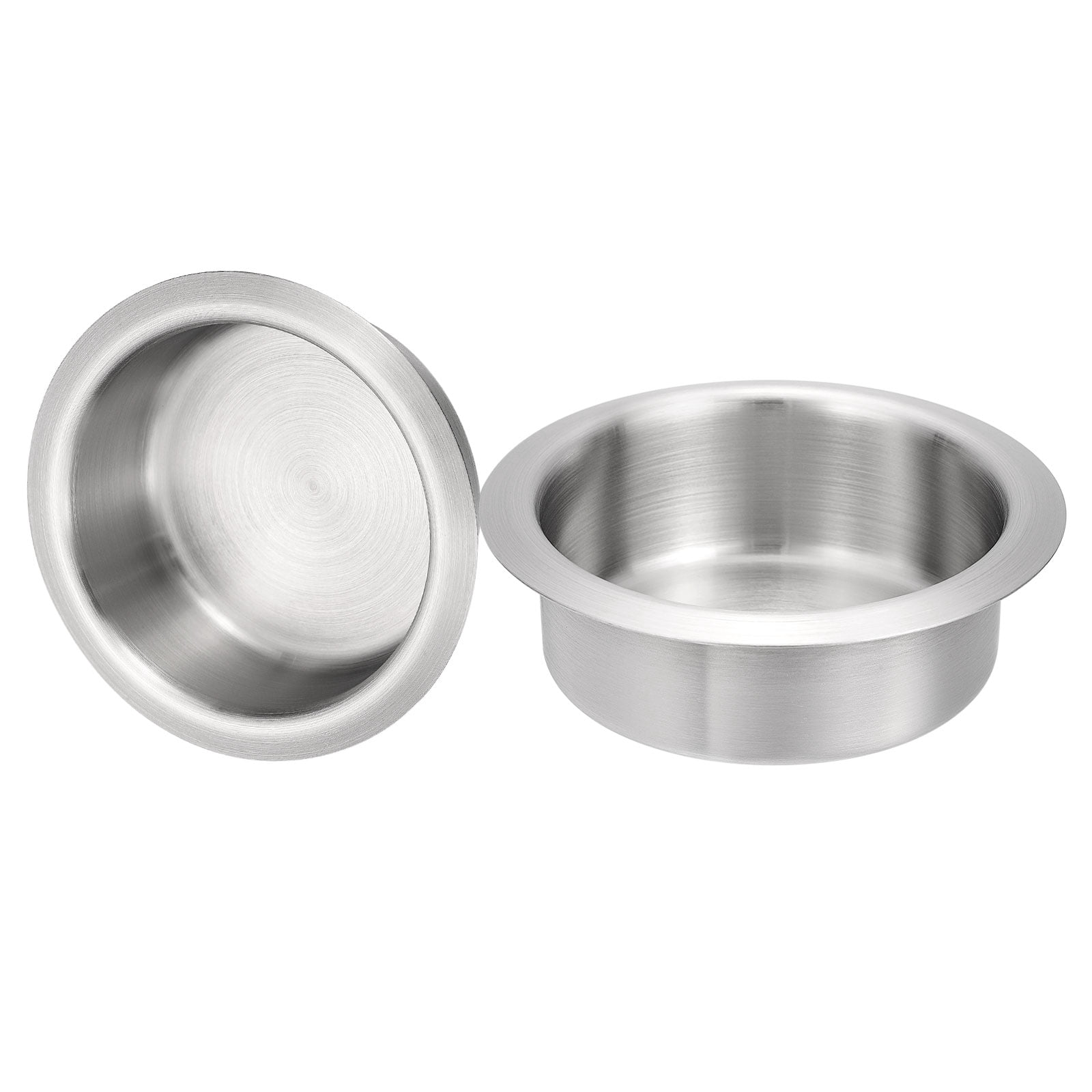 Uxcell 2 Pcs 201 Stainless Steel Drop-in Cup, 1.38" x 4.2" Drink Can ...