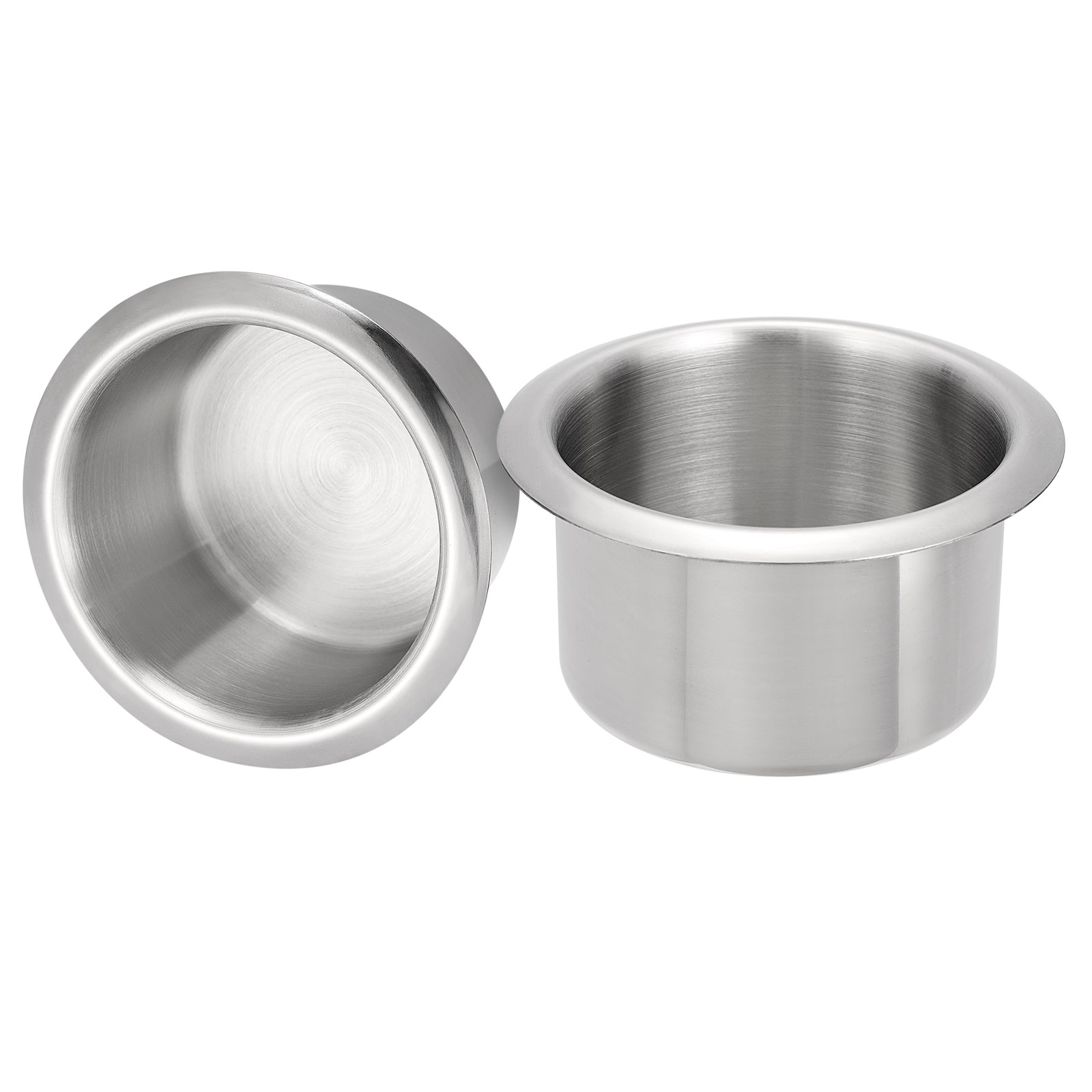 Uxcell 2 Pcs 201 Stainless Steel Drop-in Cup, 2.17" x 4.2" Drink Can ...