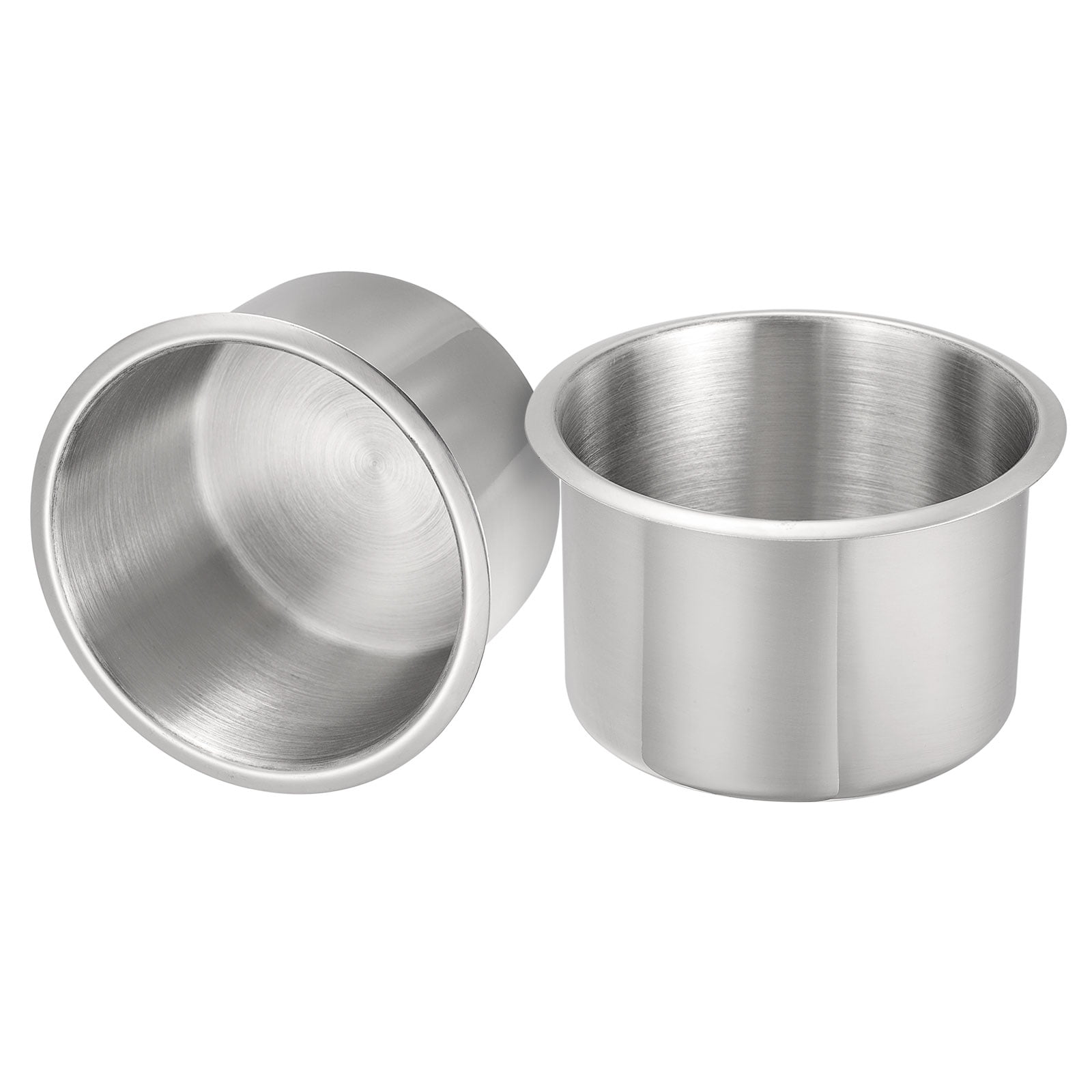 Uxcell 2 Pcs 201 Stainless Steel Drop-in Cup, 2.2" x 3.74" Drink Can ...
