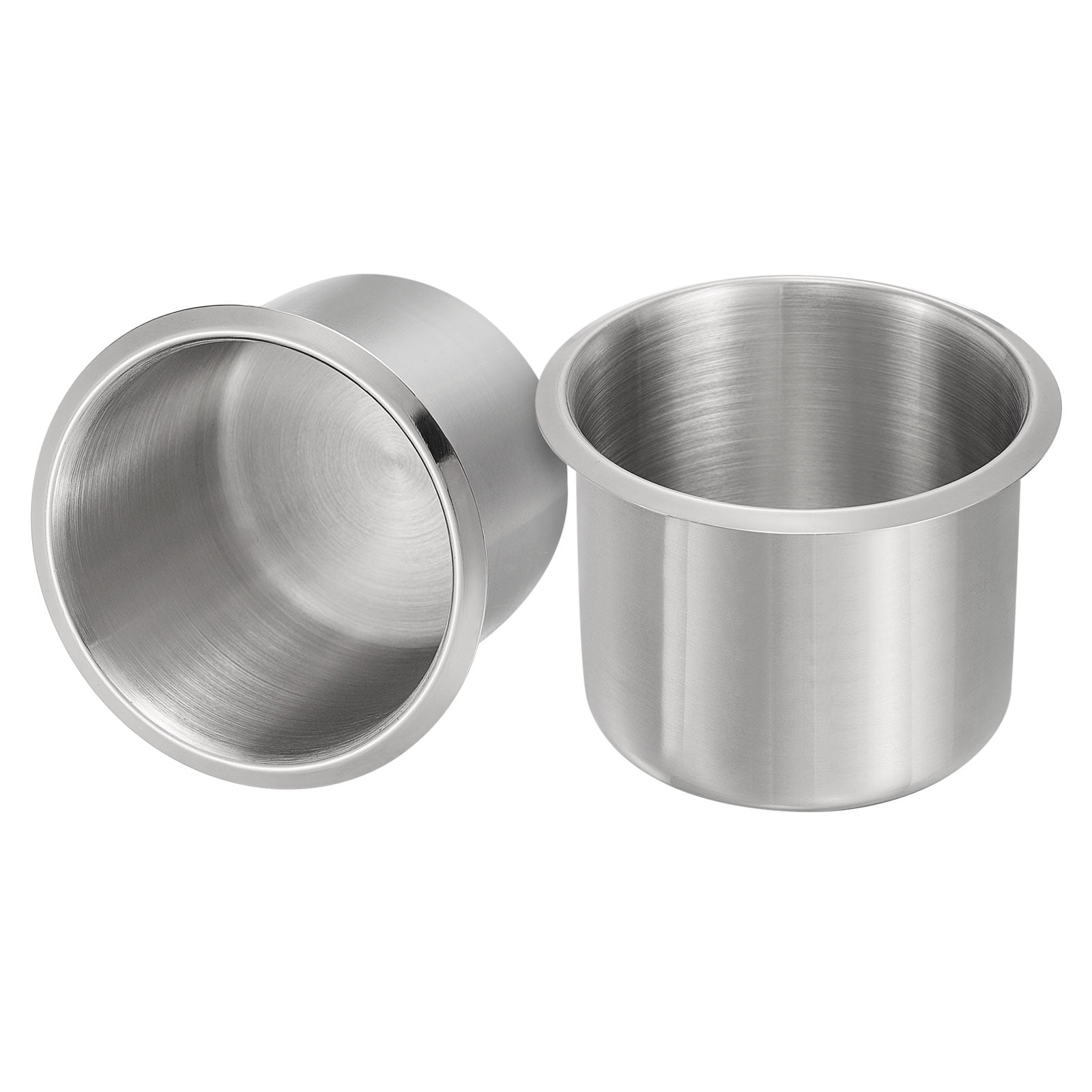 Uxcell 2 Pcs 201 Stainless Steel Drop-in Cup, 2.28" x 3.2" Drink Can ...