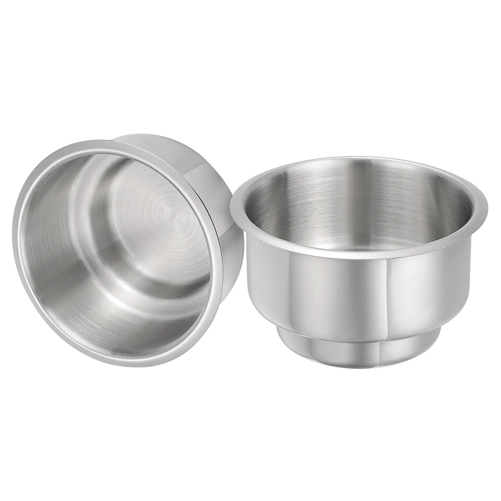 Uxcell 2 Pcs 201 Stainless Steel Drop-in Cup, 2.36" x 4.06" Drink Can ...