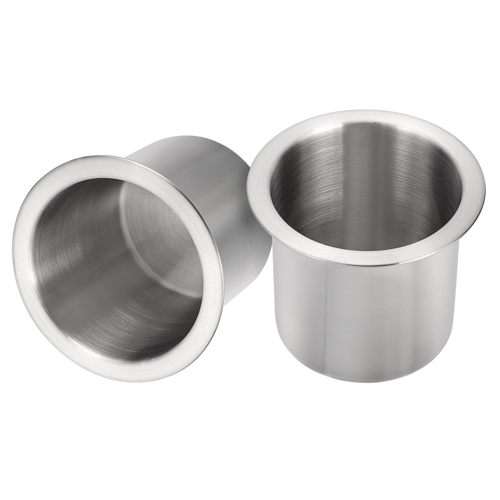 Uxcell 2 Pcs 304 Stainless Steel Drop-in Cup, 3.43" x 4.13" Drink Can ...