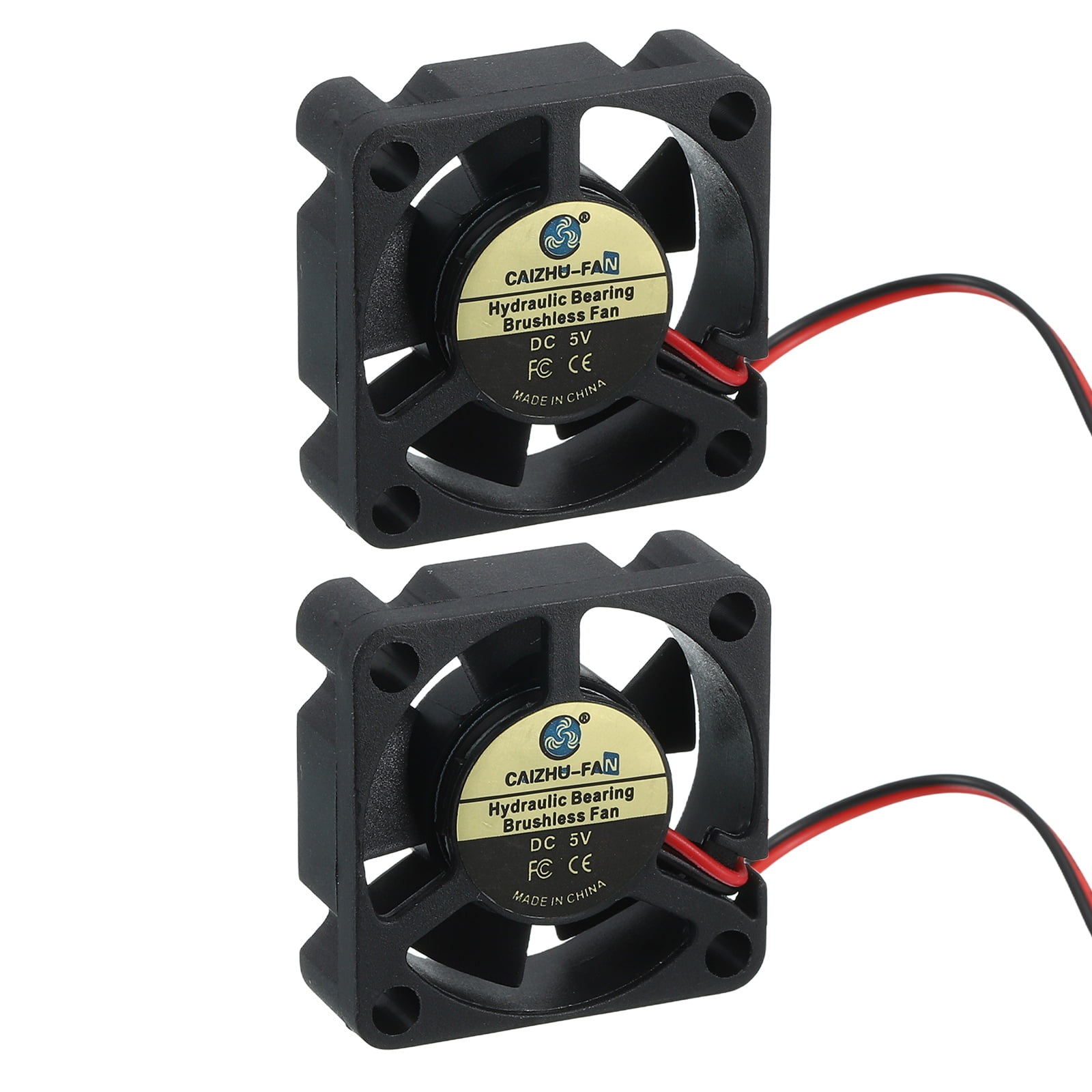Uxcell 2 Pcs 3D Printer 3010 Cooling Fan, 5V 8000RPM 30 x 30 x 10 mm Hydraulic Bearing XH2.54 ...