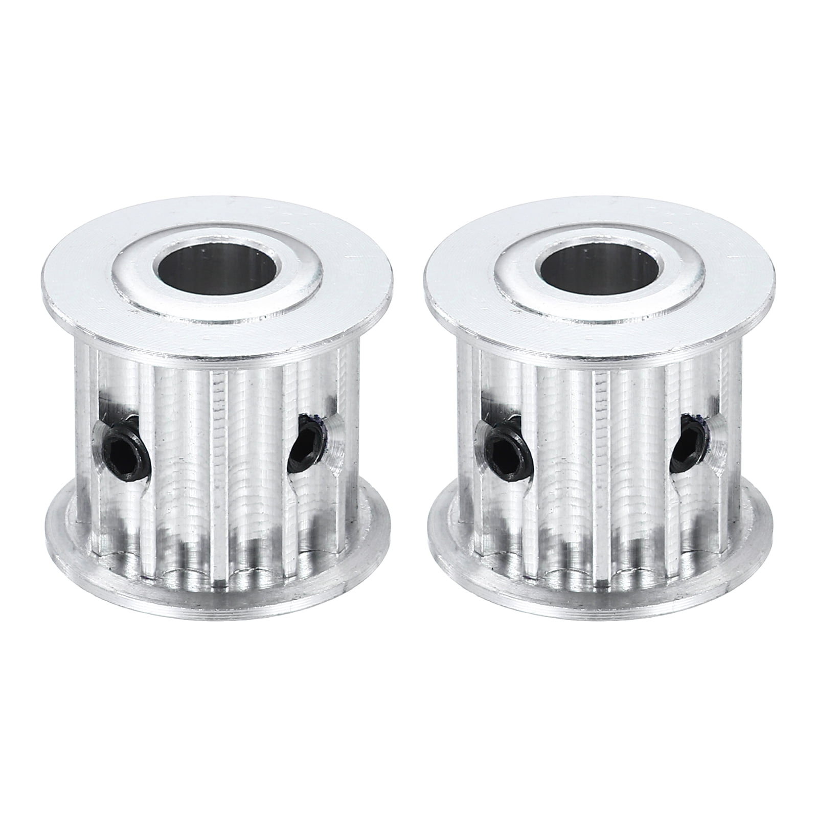 Uxcell 2 Pcs Aluminium Timing Pulley, 12 Teeth 8mm Bore Synchronous ...