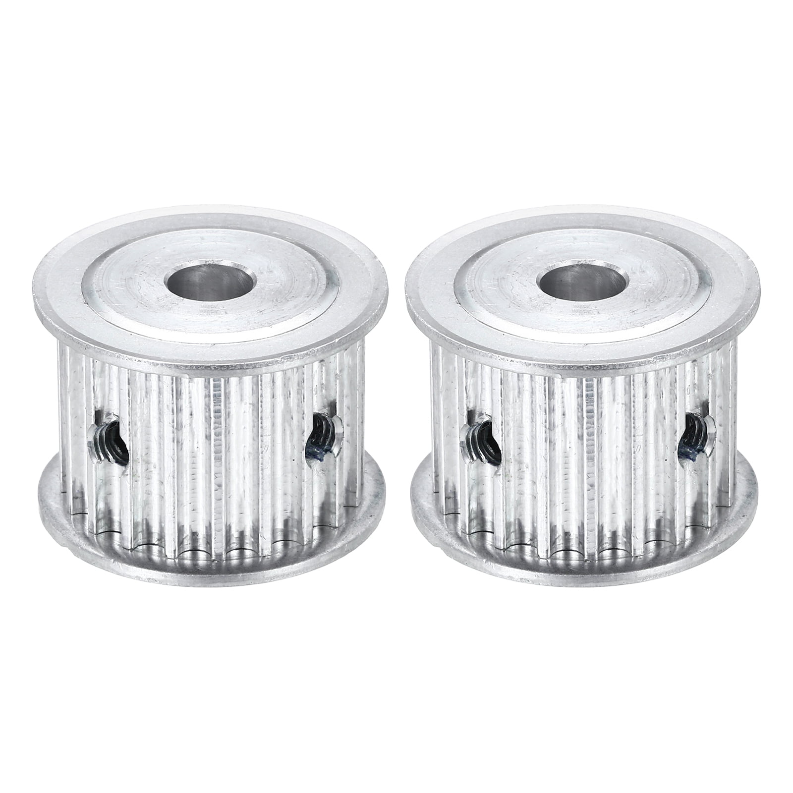Uxcell 2 Pcs Aluminium Timing Pulley, 20 Teeth 8mm Bore Synchronous ...