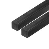 Uxcell 2 Pcs Carbon Fiber Strip 3x3mm 300mm Length Pultruded Flat ...