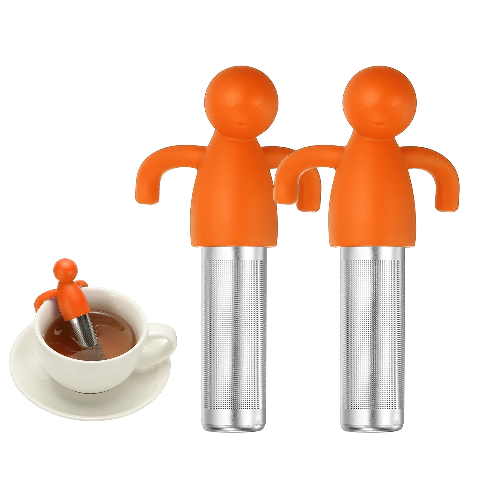 Uxcell 2 Pcs Cute Tea Infuser, Stainless Steel Loose Leaf Tea Steeper ...