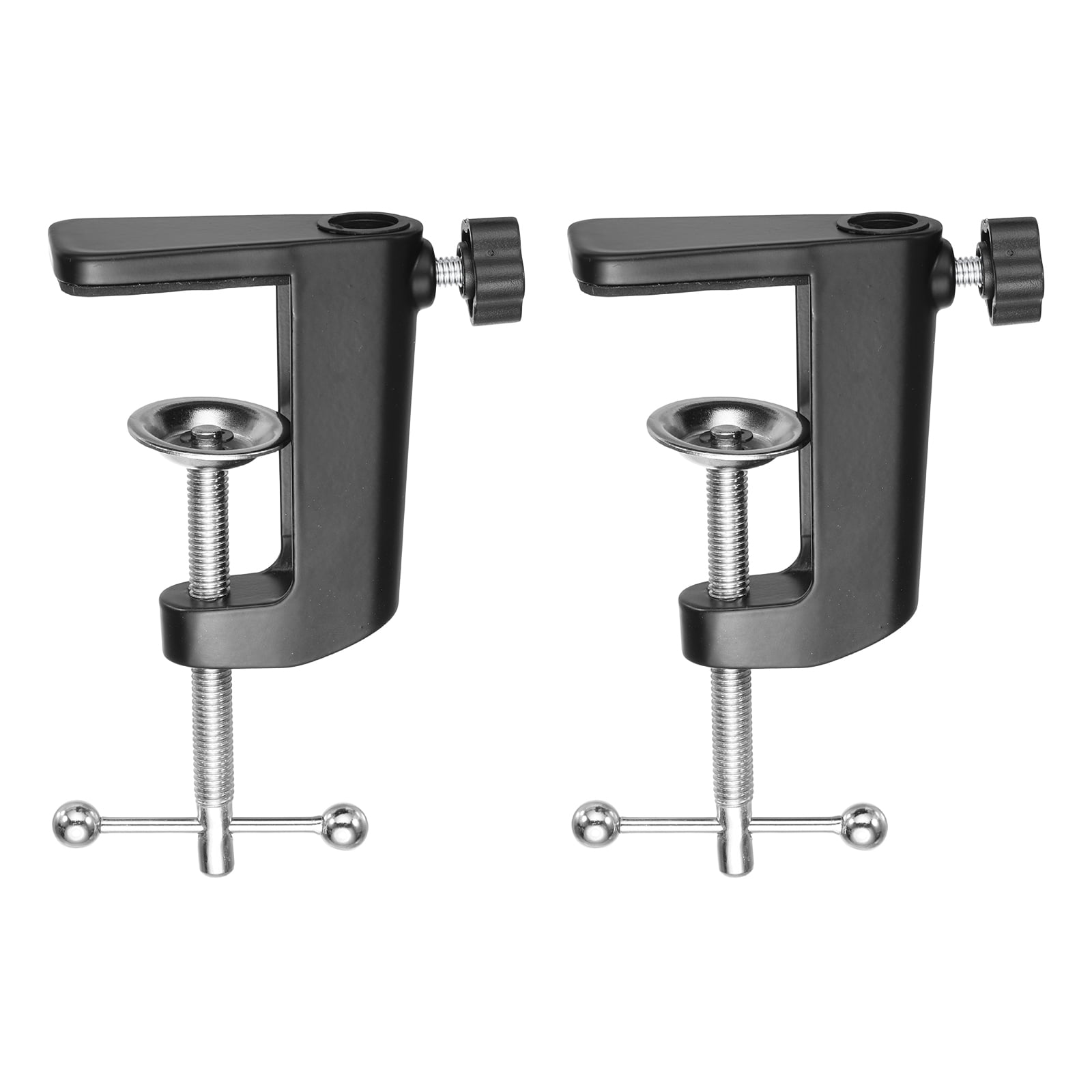 Uxcell 2 Pcs Desk Table Mount Clamp 2.3" Hole Dia Adjustable Universal ...