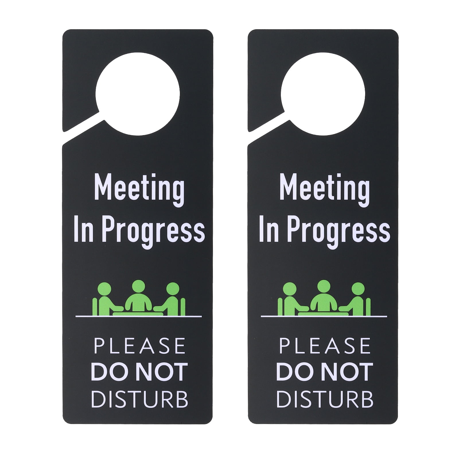 Uxcell 2 Pcs Do Not Disturb Door Hanger Sign, Meeting in Progress Door ...