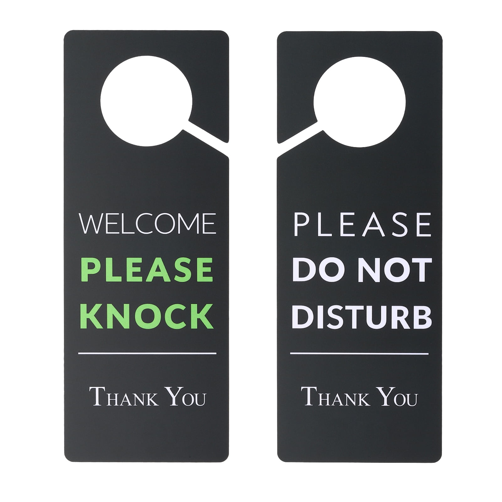 Uxcell 2 Pcs Do Not Disturb Door Hanger Sign, Welcome Please Knock Door ...