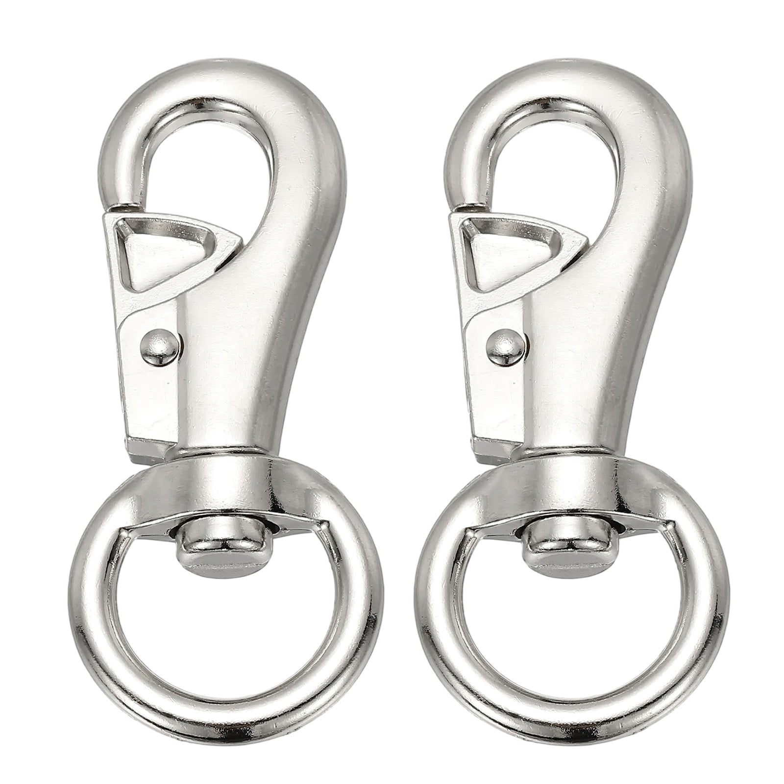 Uxcell 2 Pcs Flag Swivel Snap Clips, 3.9 Inch Heavy Duty Alloy Flag ...