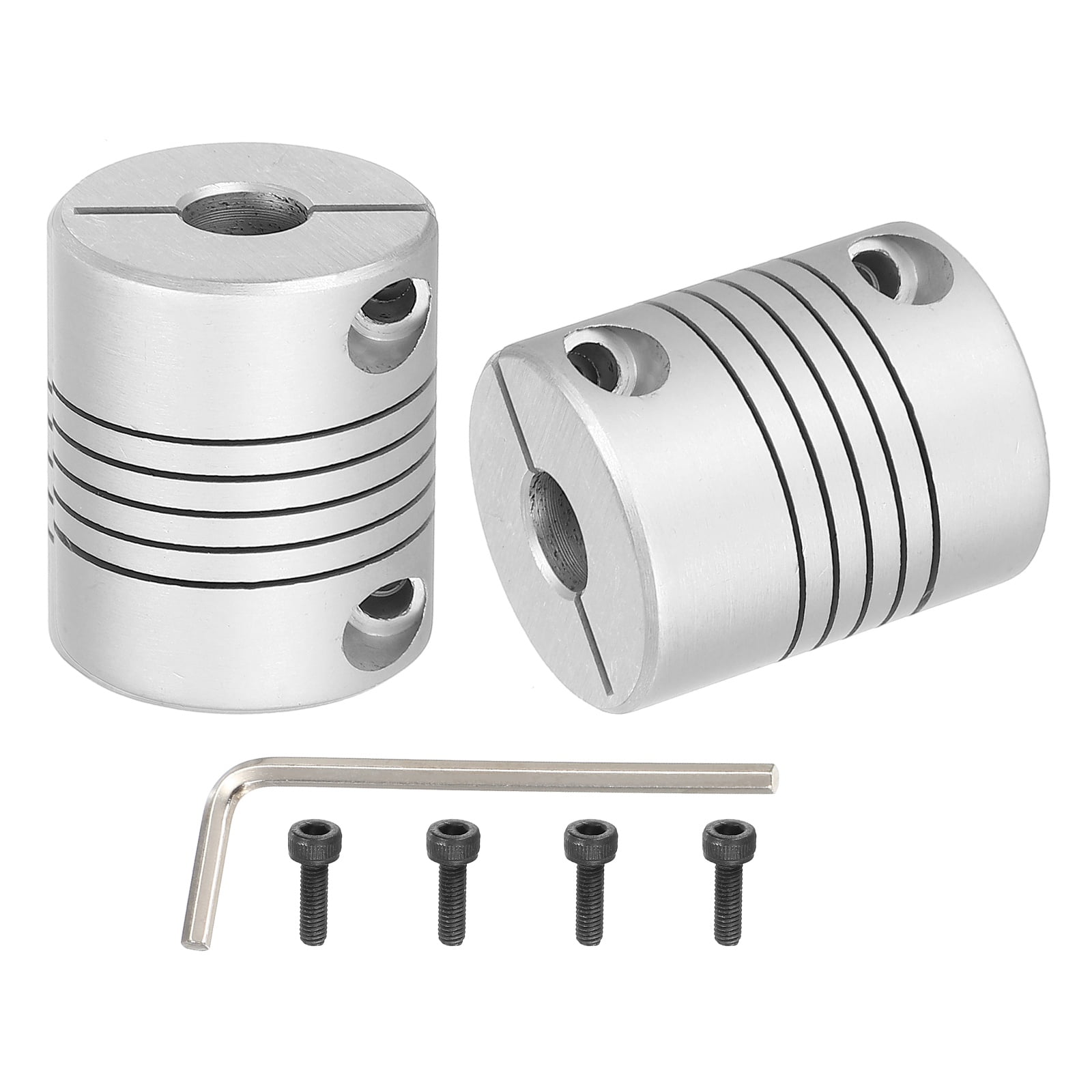 Uxcell 2 Pcs Flexible Couplings 5mm to 8mm Aluminum Alloy Joint ...