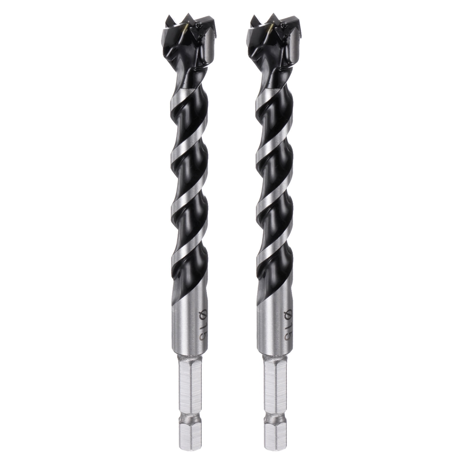 Uxcell 2 Pcs Forstner Drill Bit 15mm (19/32") Dia YG8/C1 Tungsten ...