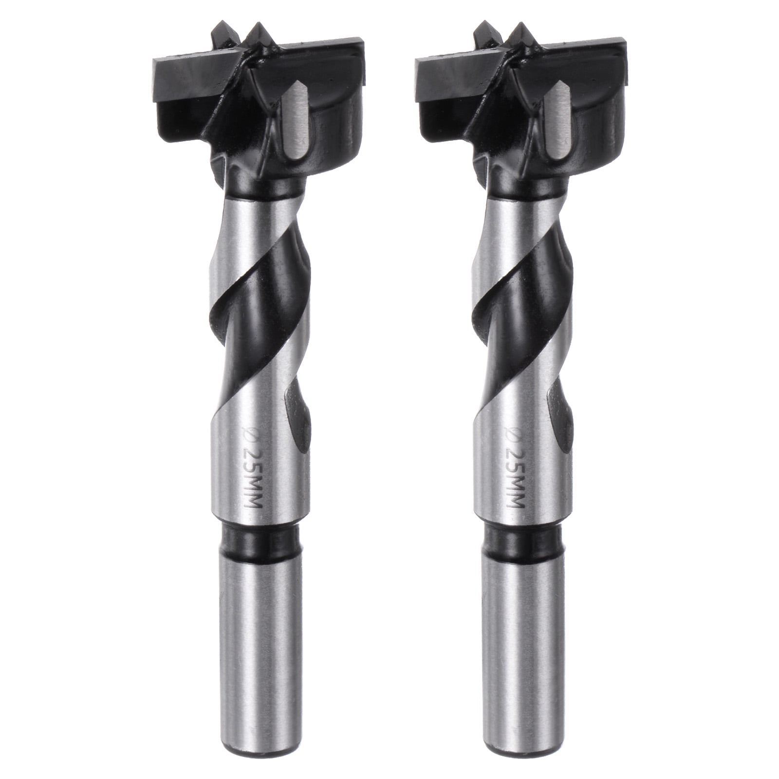 Uxcell 2 Pcs Forstner Drill Bit 25mm (31/32") Dia 90mm (3-17/32") Long ...