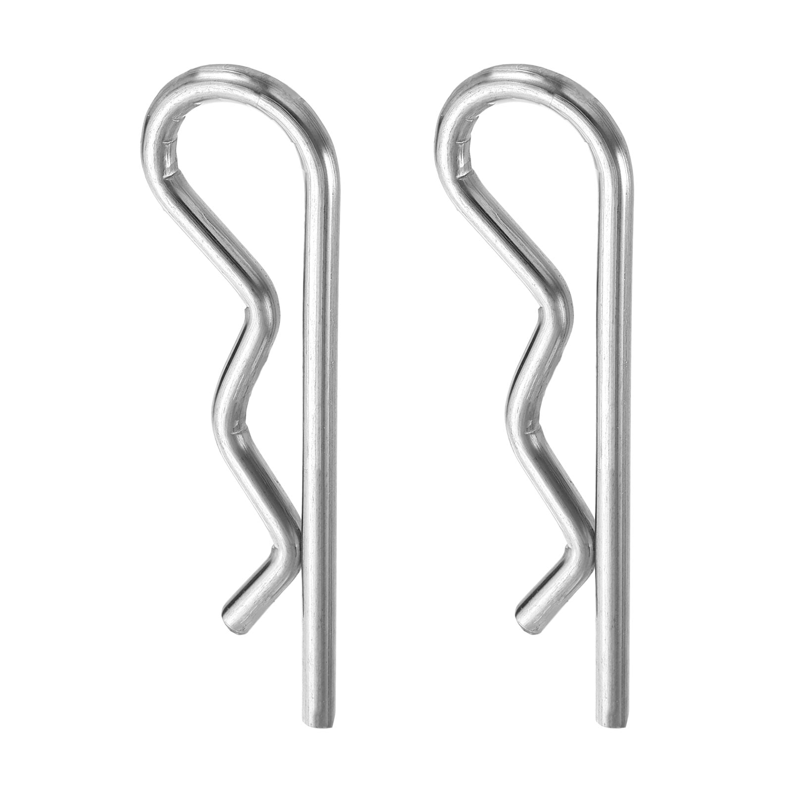 Uxcell 2 Pcs Hitch Pin Clip, 5mm x 100mm R Clips 304 Stainless Steel ...