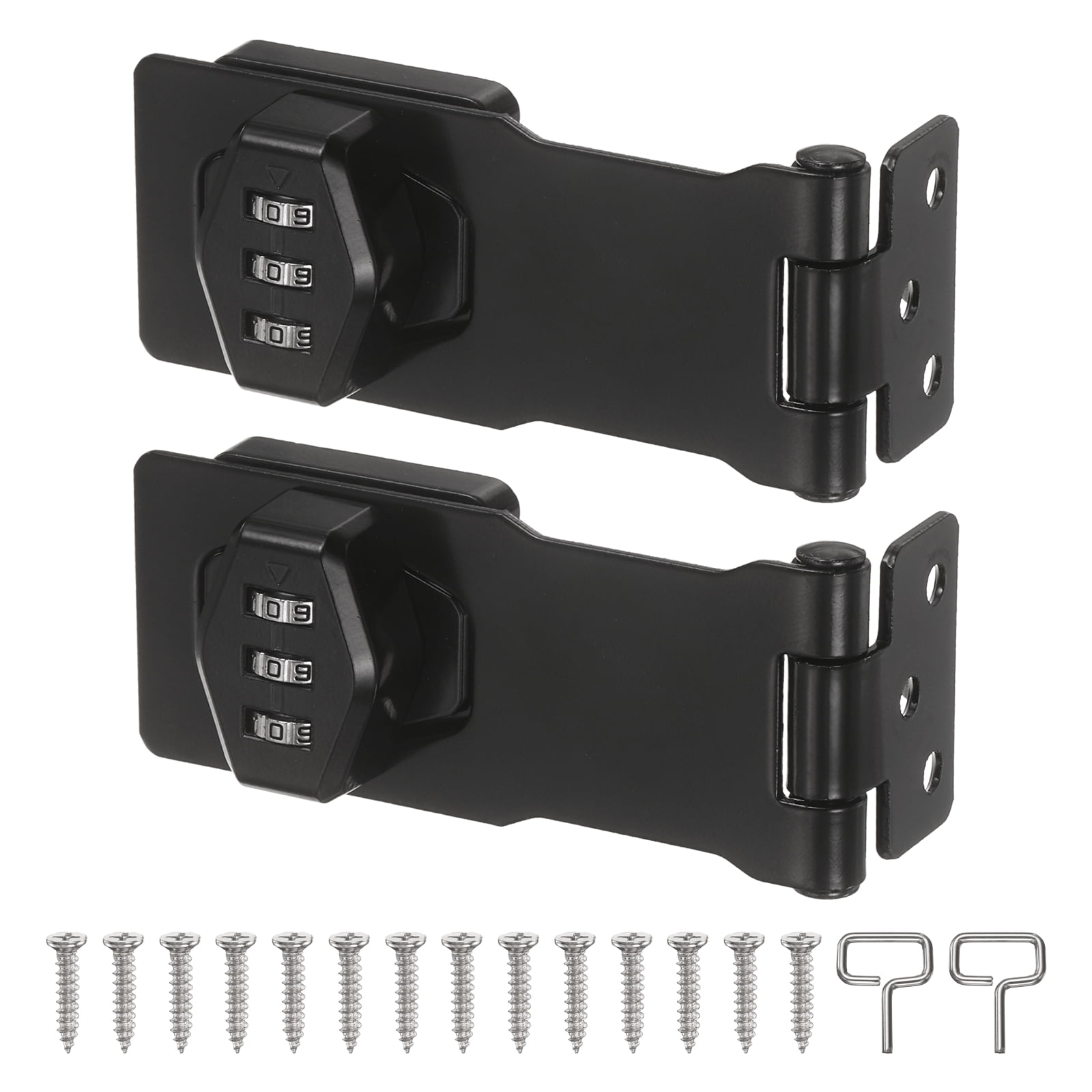 Uxcell 2 Pcs Keyless Cabinet Lock with Combination Code (4 Inch) - 3 ...