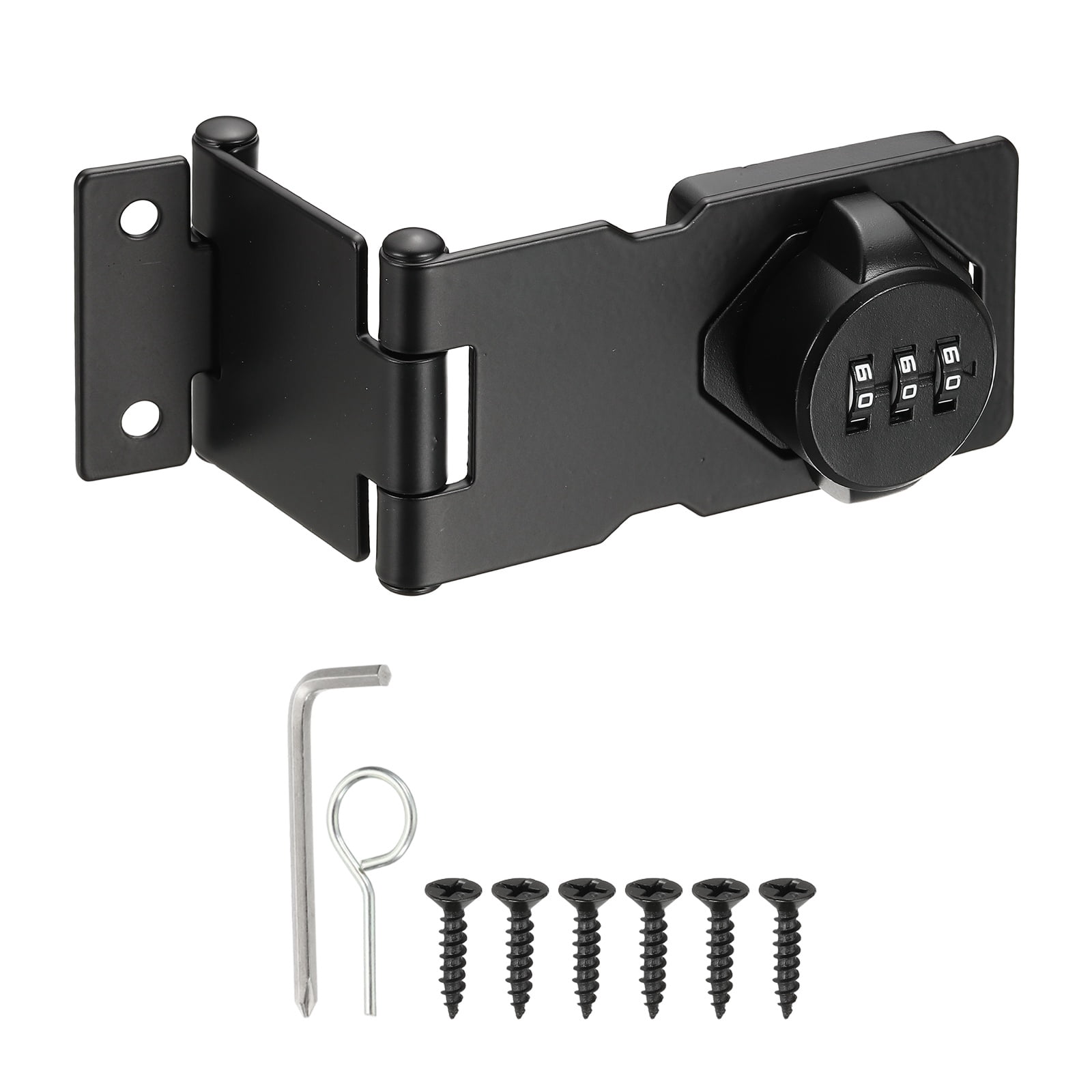 Uxcell 2 Pcs Keyless Cabinet Lock with Combination Code - 90 Degree 5 ...