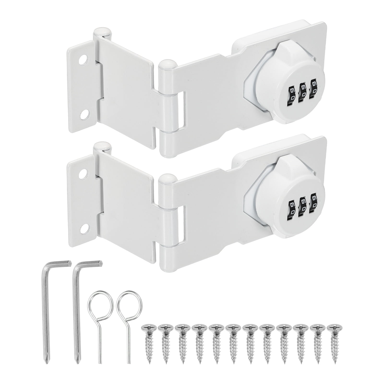 Uxcell 2 Pcs Keyless Cabinet Lock with Combination Code - Three-Section ...