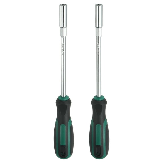 Uxcell 2 Pcs Metric Nut Driver 8mm CR-V Non-Magnetic Tip Hollow Shafts ...
