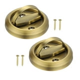 Uxcell 2 Pcs Recessed Door Handles Round Flush Pulls Embedded Hidden Brass - Walmart.com